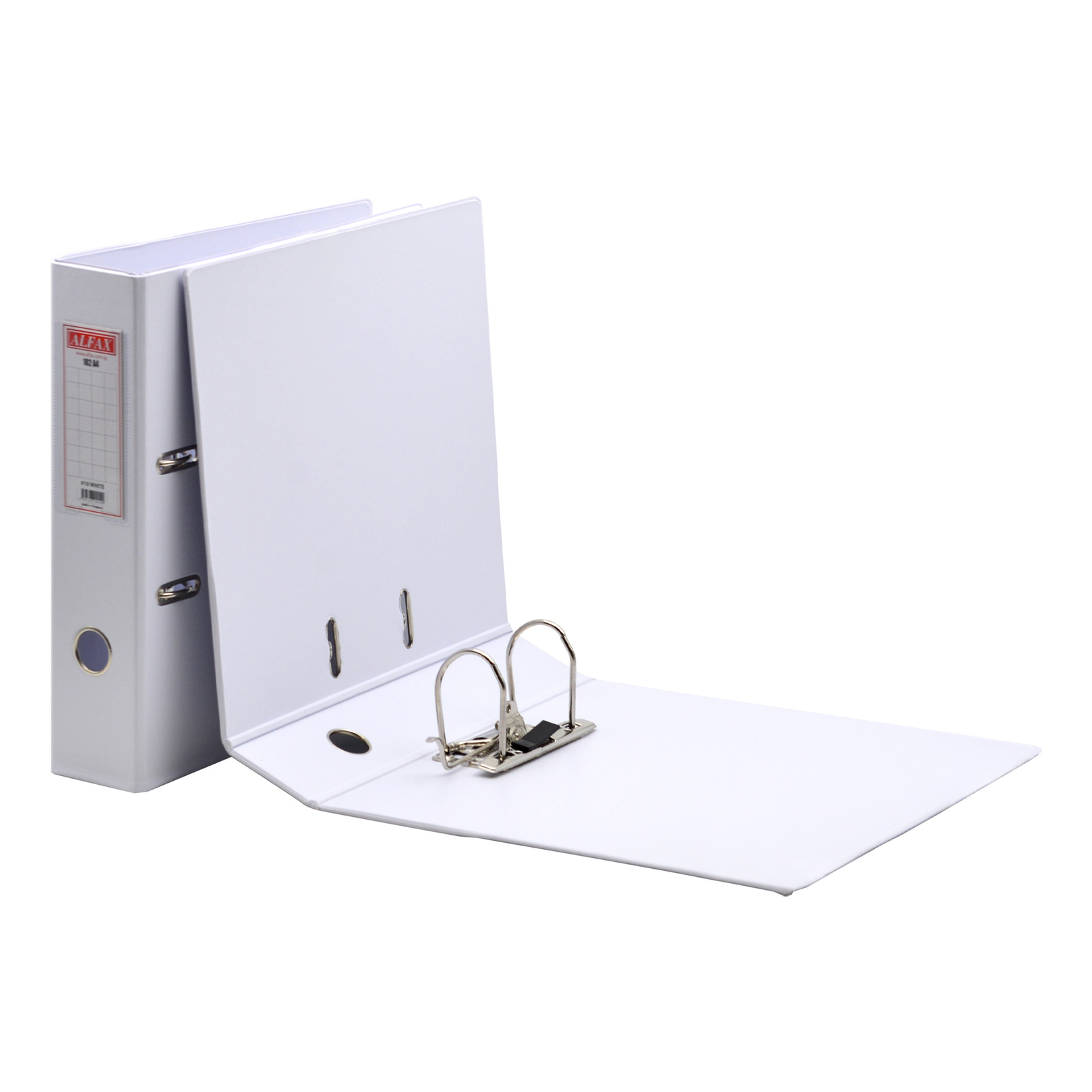 Alfax 182A4 Pvc Arch File 3inches Spine A4 White #10 | NTUC FairPrice