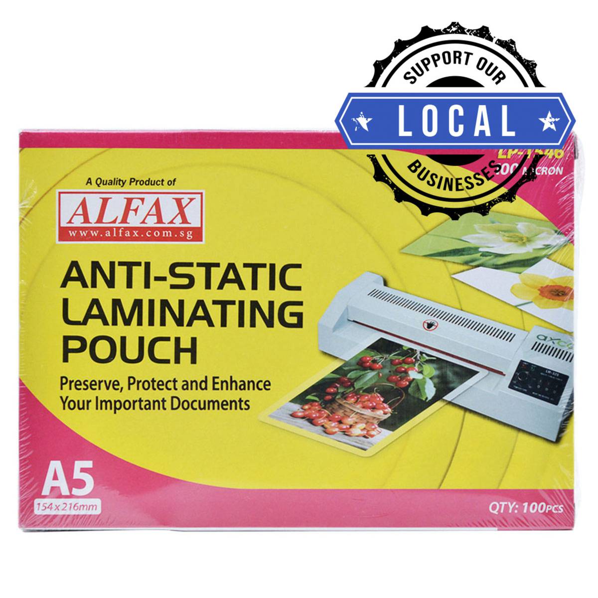 Alfax Lp1546 Anti-Static Laminating Film 100Mic A5 | NTUC FairPrice