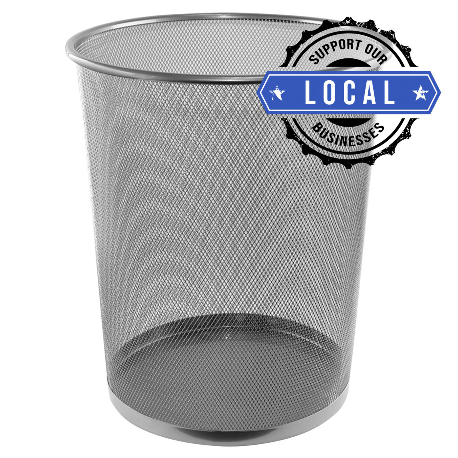 Alfax Ld01159 Round Mesh Dustbin D290xH350mm Silver | NTUC FairPrice