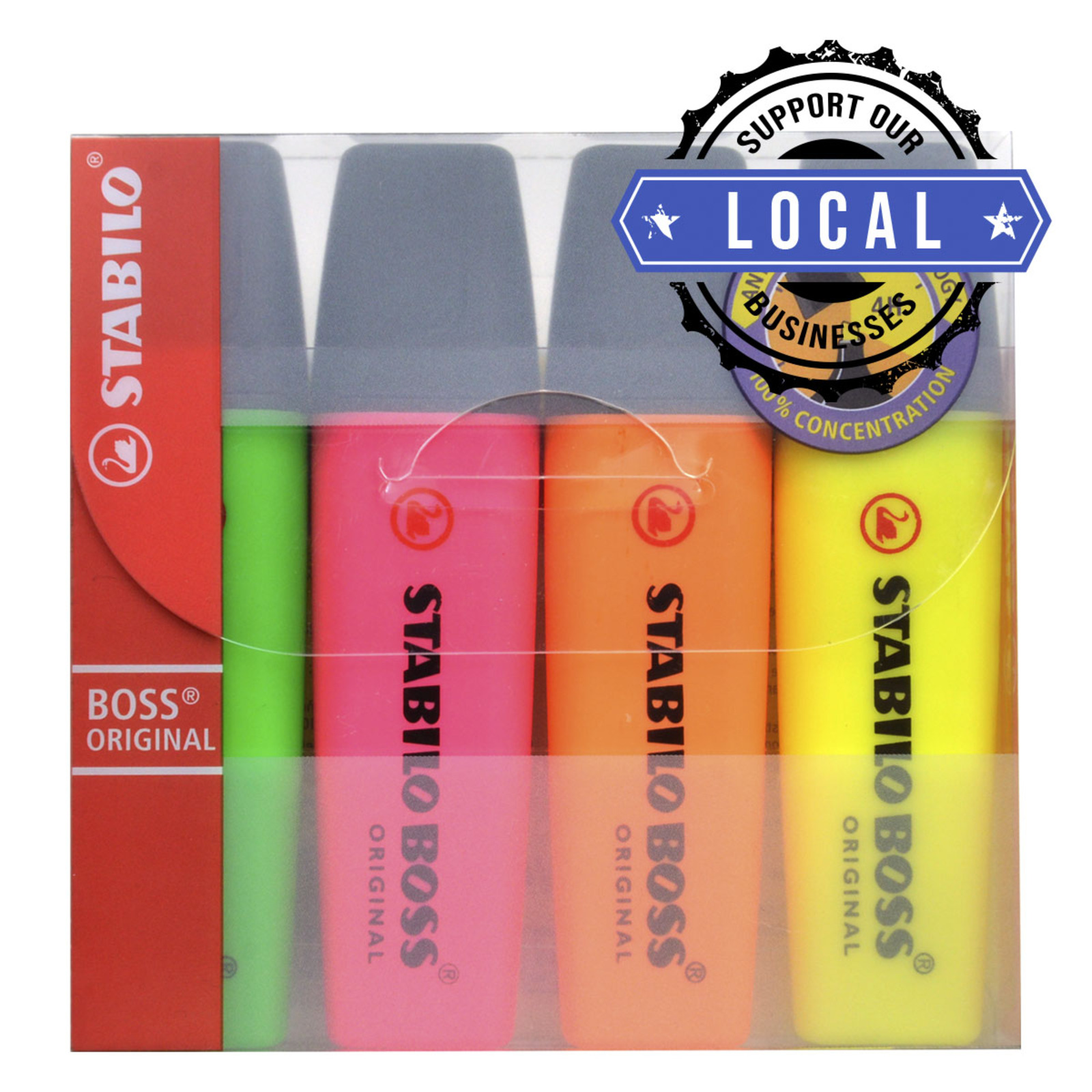 Stabilo Boss 70/4 Highlighter Set 4colours | NTUC FairPrice