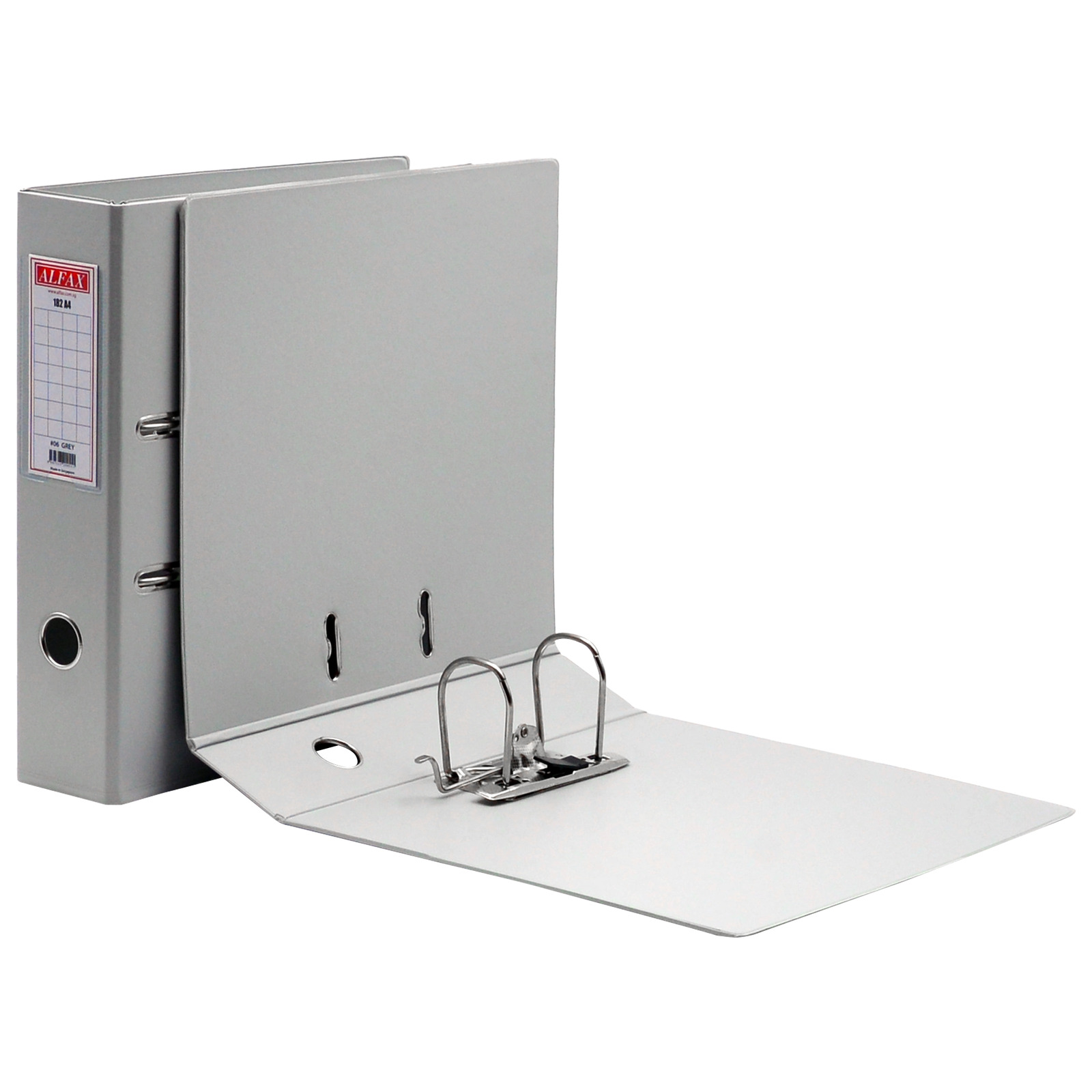 Alfax 182A Pvc Arch File 3inches A4 Grey #06 | NTUC FairPrice