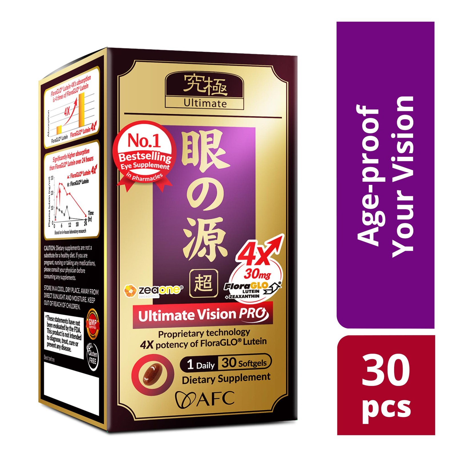 AFC Japan Ultimate Vision PRO 4X FloraGLO Lutein for Eye | NTUC FairPrice