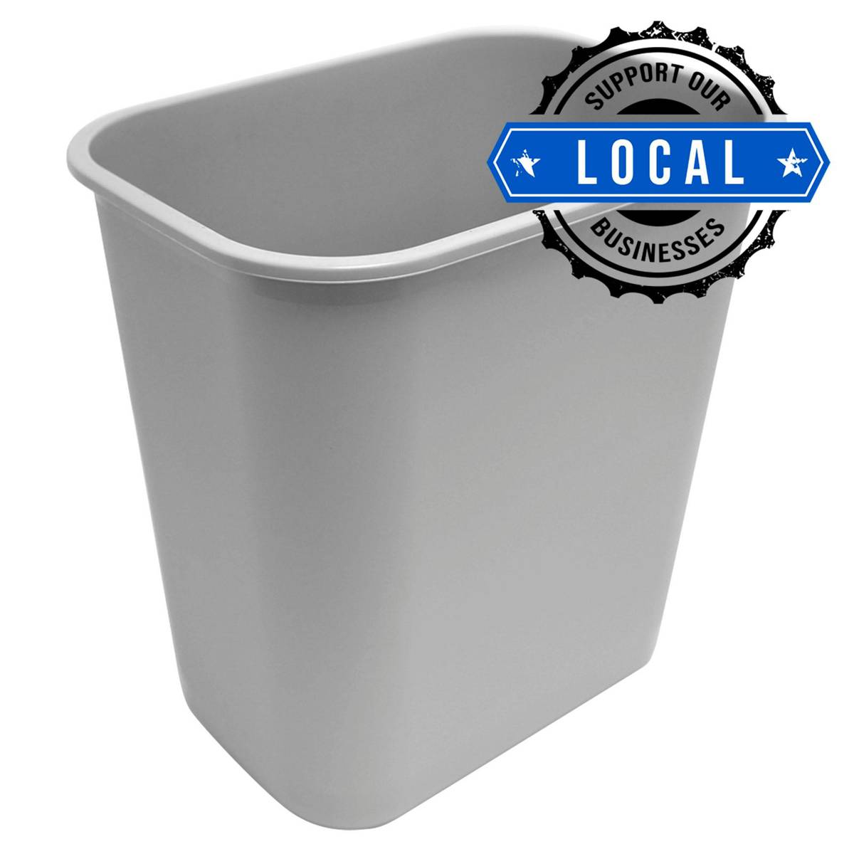 Alfax 8813 Plastic Dustbin Grey | NTUC FairPrice