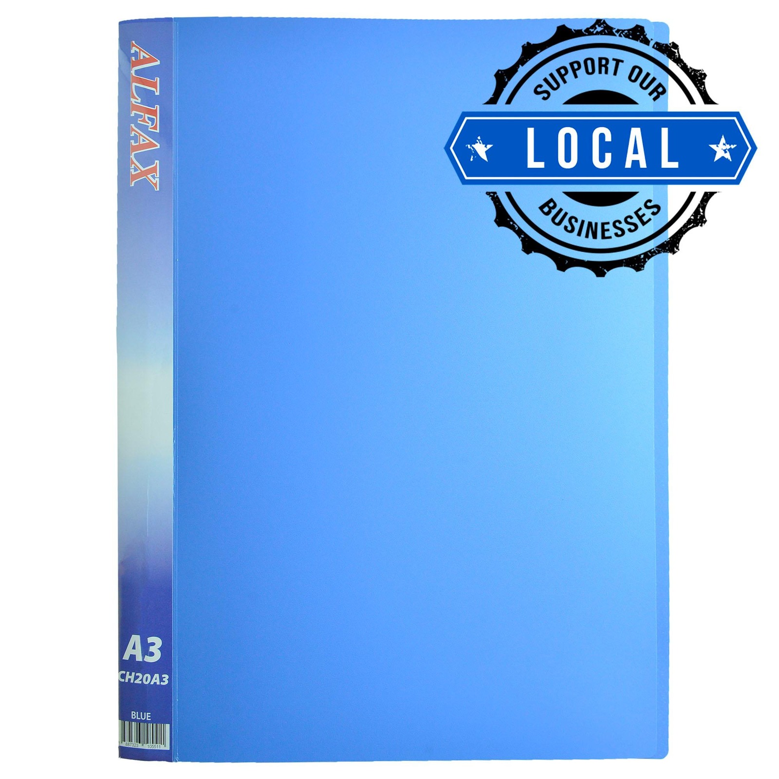 Alfax Ch20A3 Clear Holder 20 Pockets A3 Blue | NTUC FairPrice