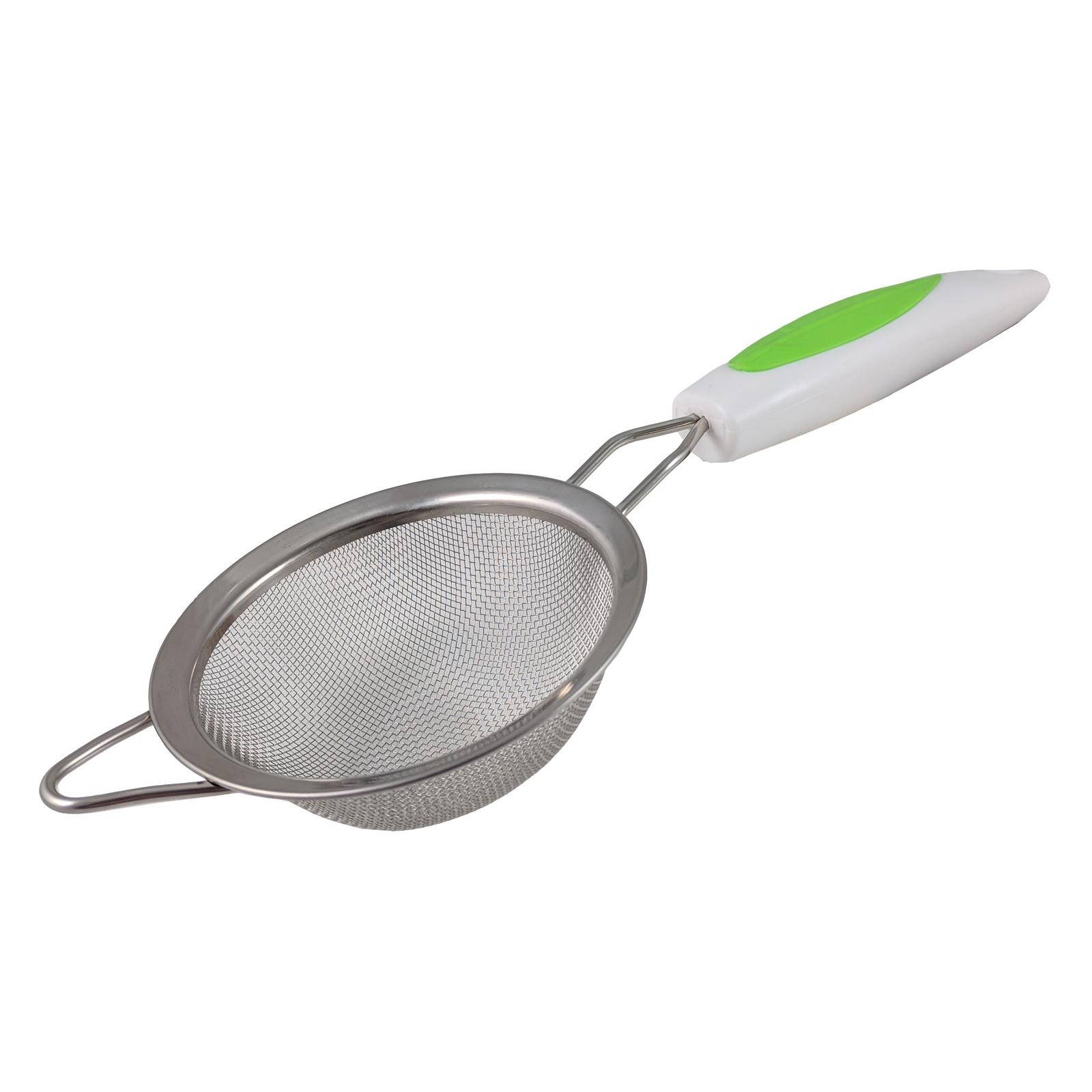 Amark Green Leaf Stainless Steel Strainer 10cm | NTUC FairPrice