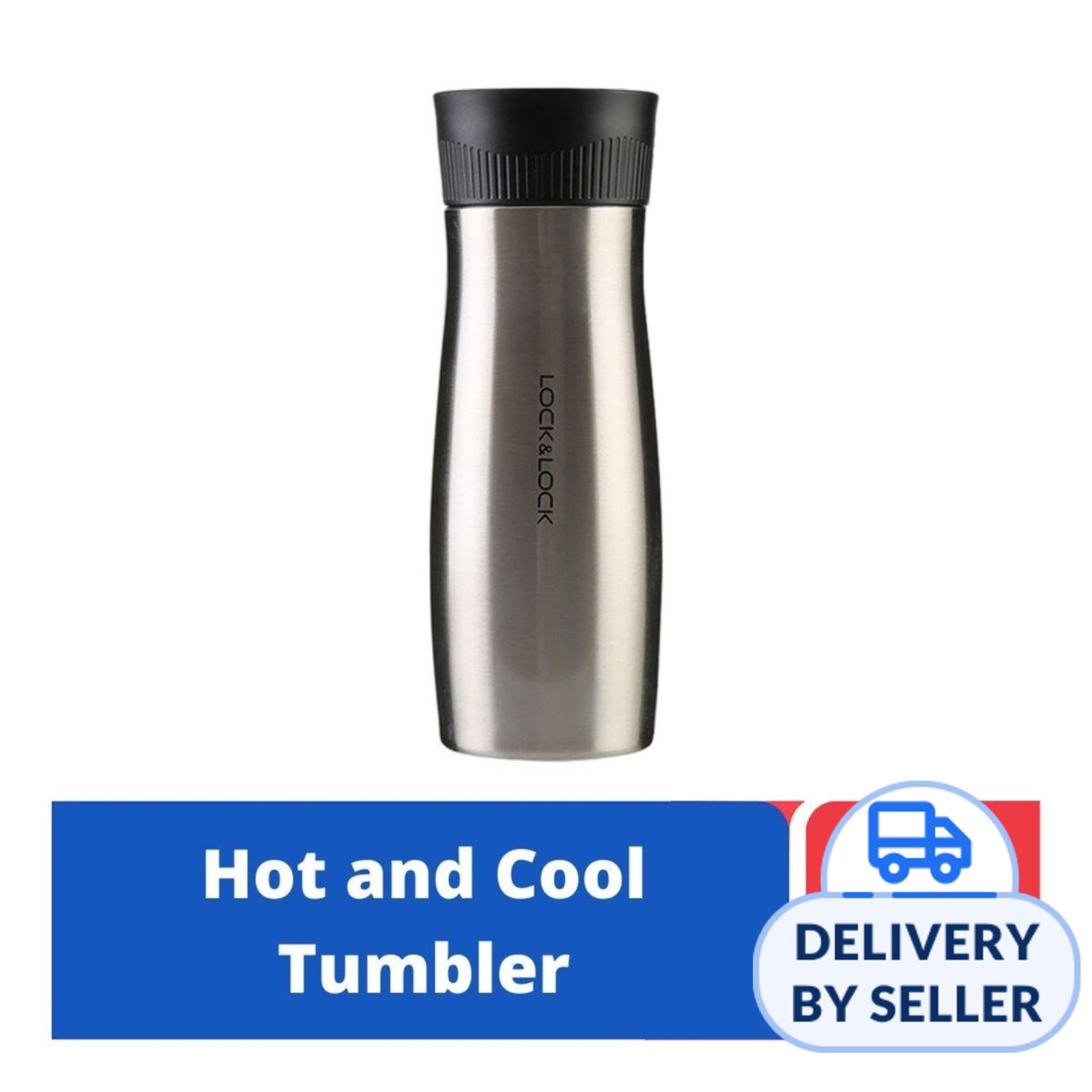 LOCK&LOCK Venus Hot and Cold Tumbler 420ml - Silver | NTUC FairPrice