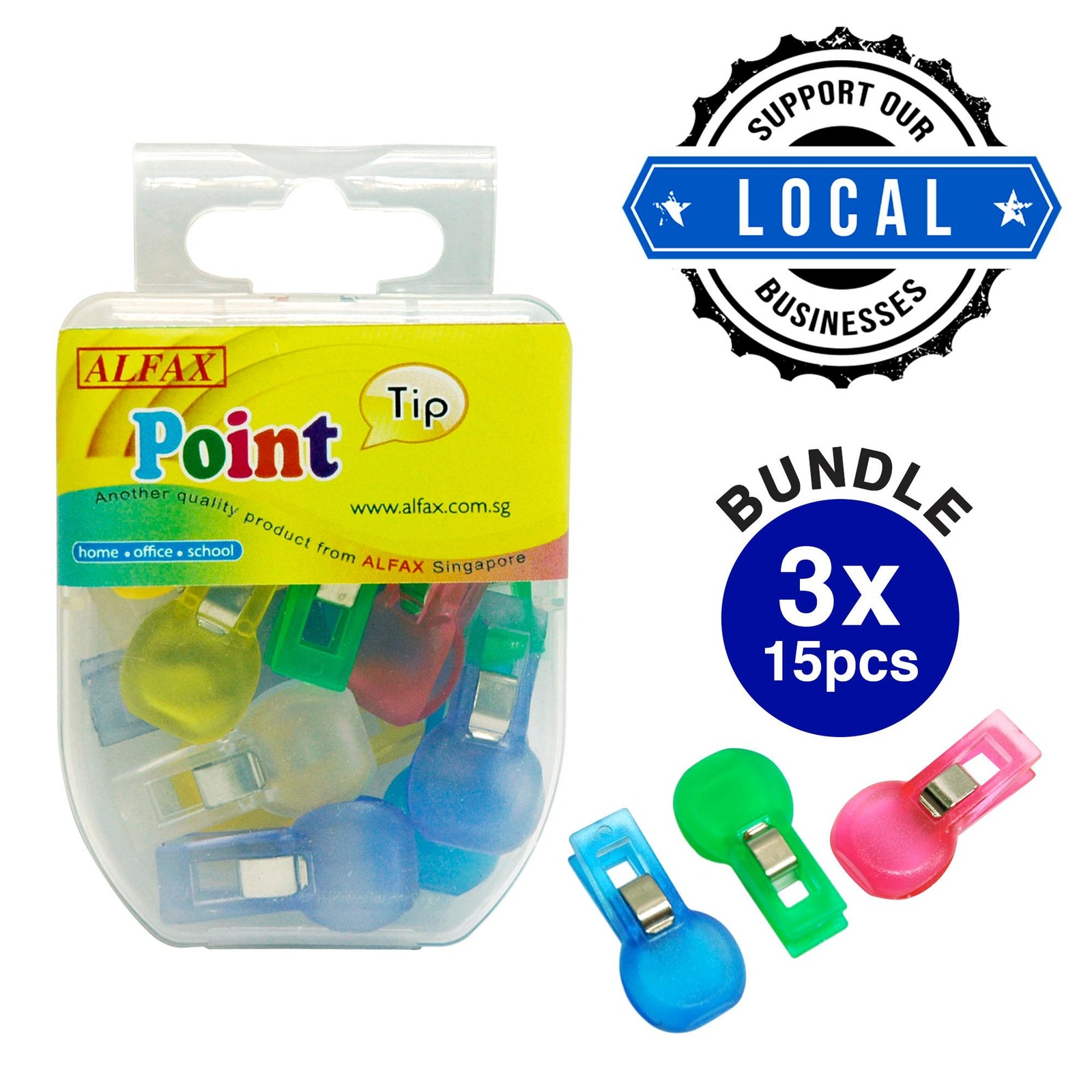 Alfax Pt618 Round Head Plastic Clip | NTUC FairPrice