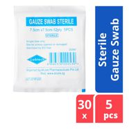 LABTECH Sterile Gauze Swab 12ply 7 5cm X 7 5cm NTUC FairPrice