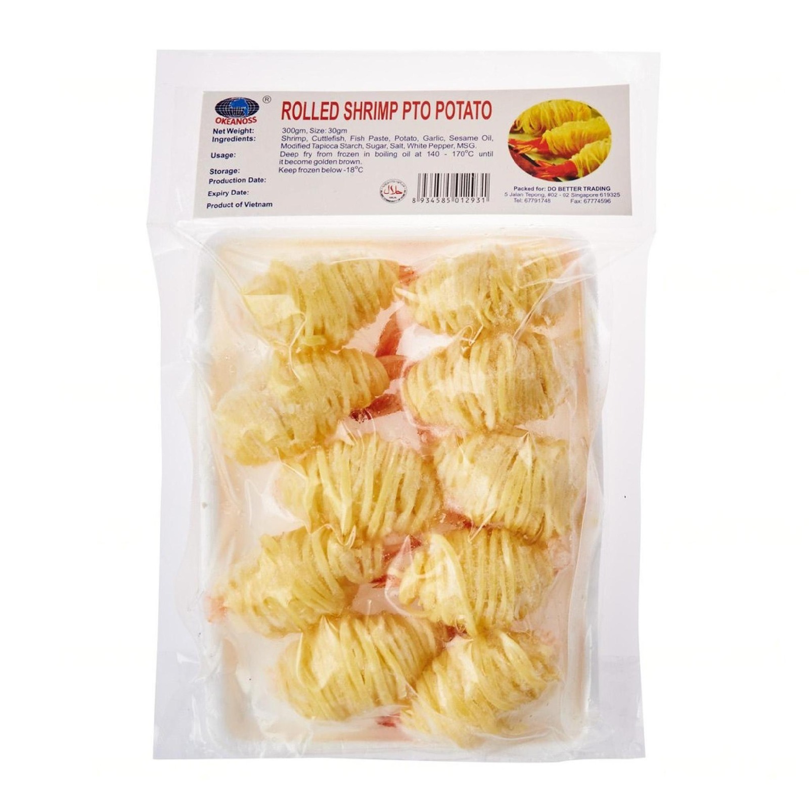 Okeanoss Potato String Wrapped Shrimp | NTUC FairPrice