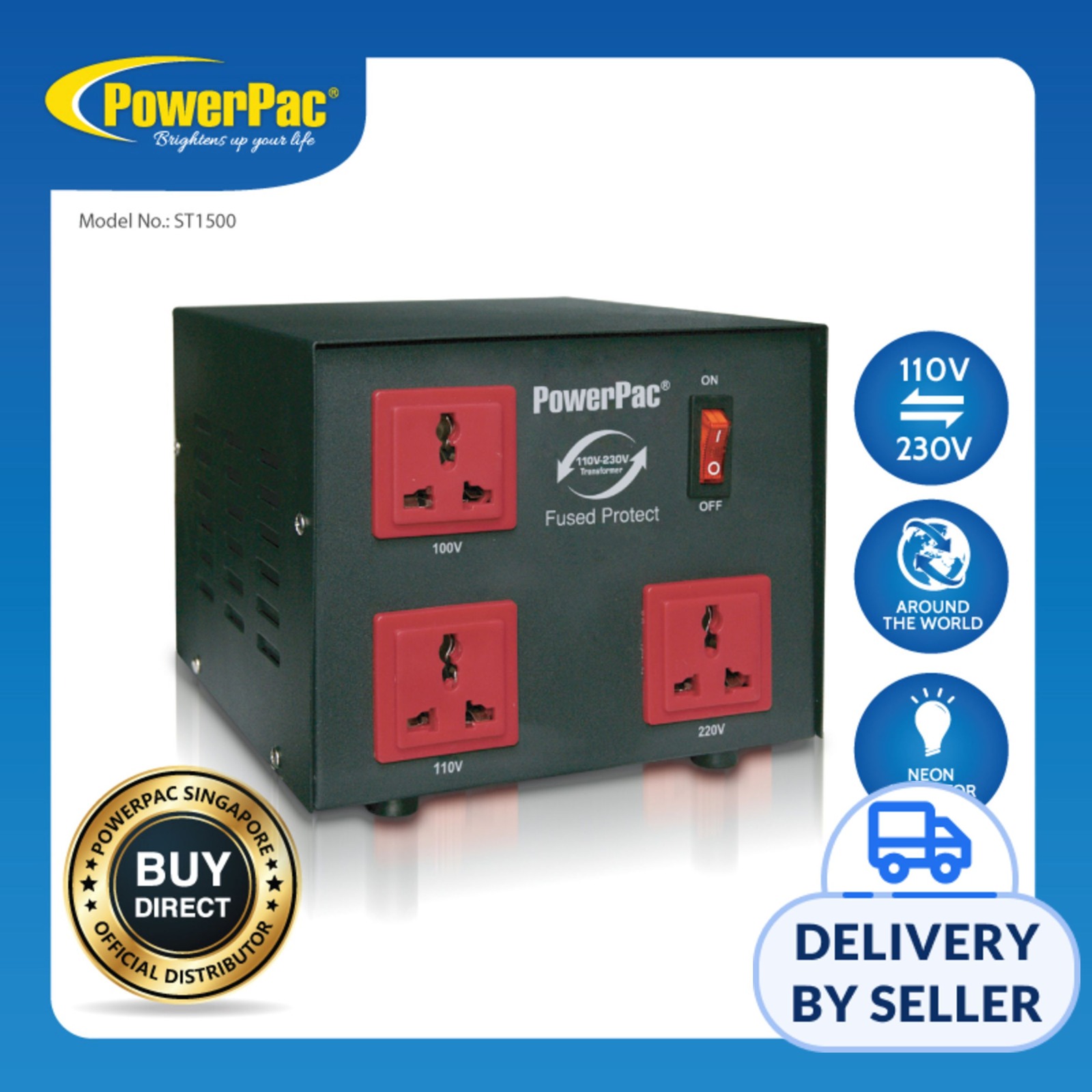 PowerPac (ST1500) Voltage Converter | NTUC FairPrice