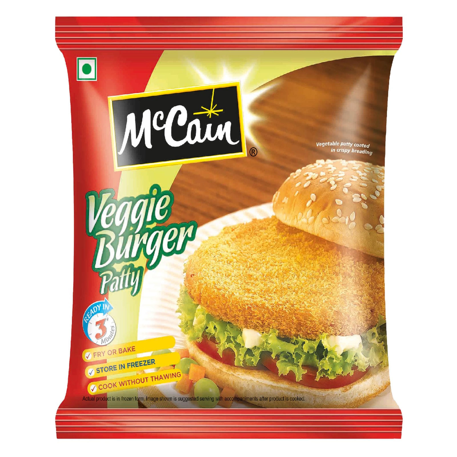 McCain Veggie Burger Patty - Frozen - By Sonnamera | NTUC FairPrice