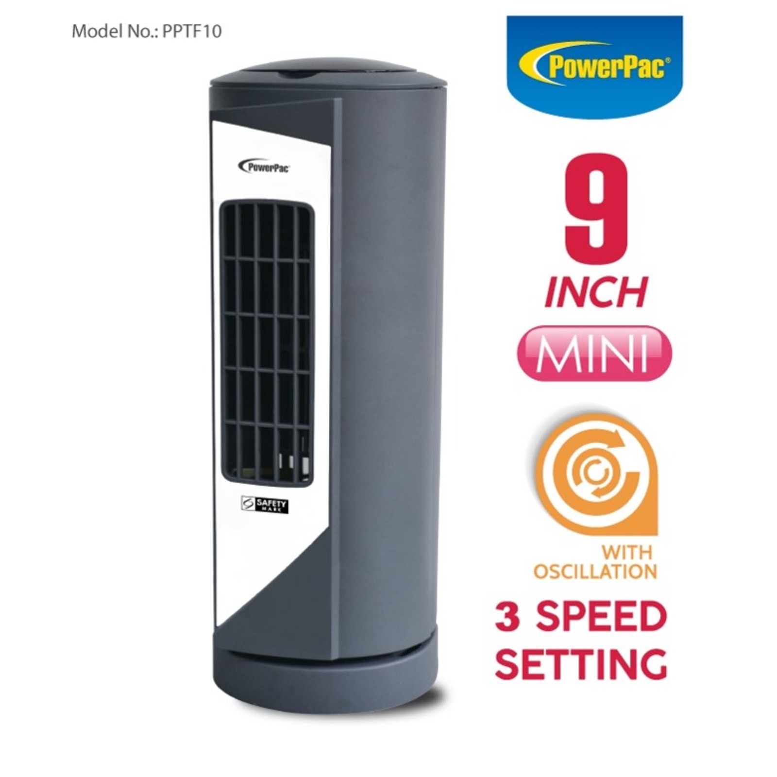 PowerPac (PPTF10) 9 Inch Tower Fan | NTUC FairPrice