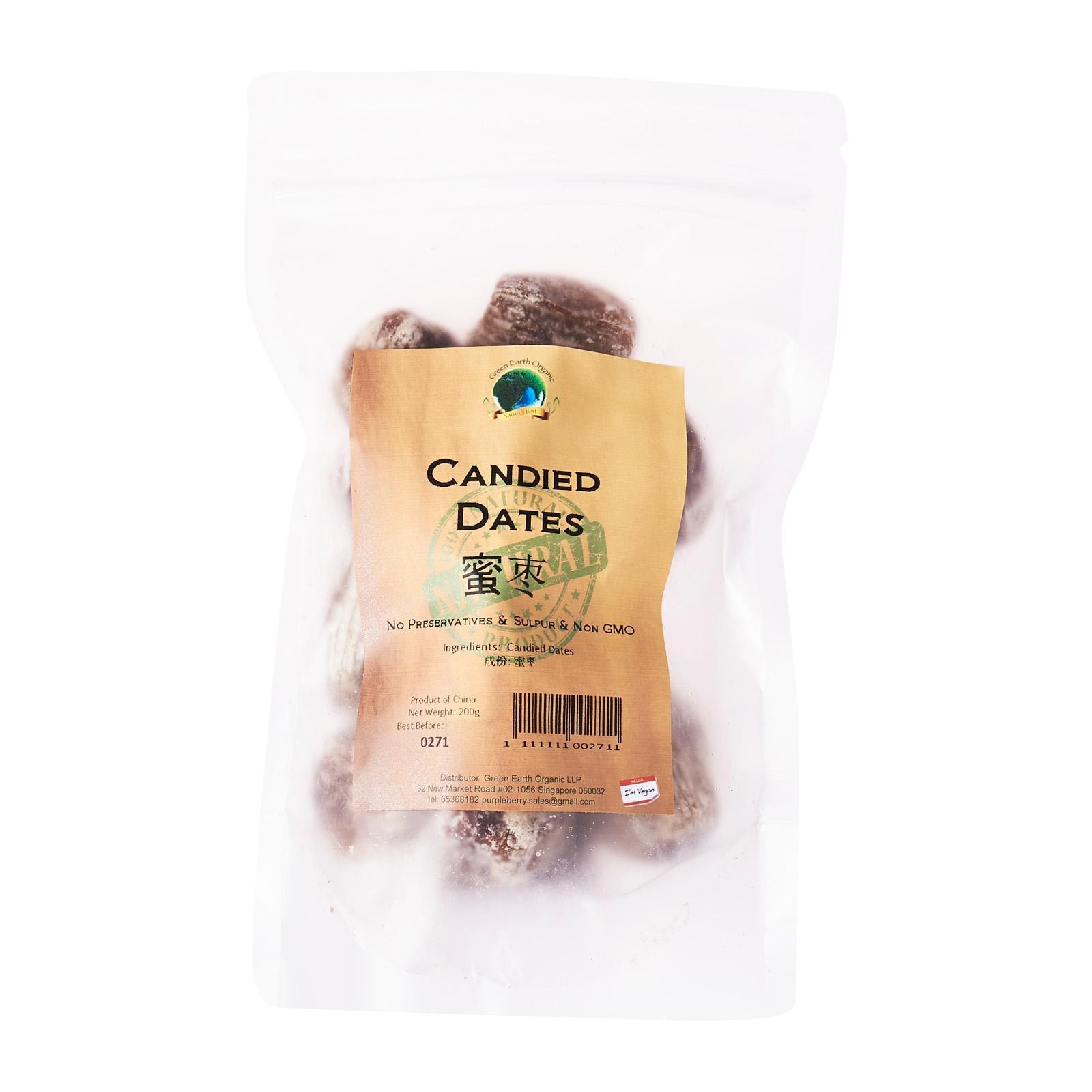 Green Earth Candied Dates | NTUC FairPrice