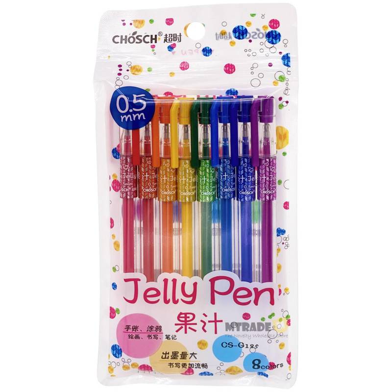 CHOSCH Jelly Pen 0.5mm 8 Color Set CS-G125 | NTUC FairPrice