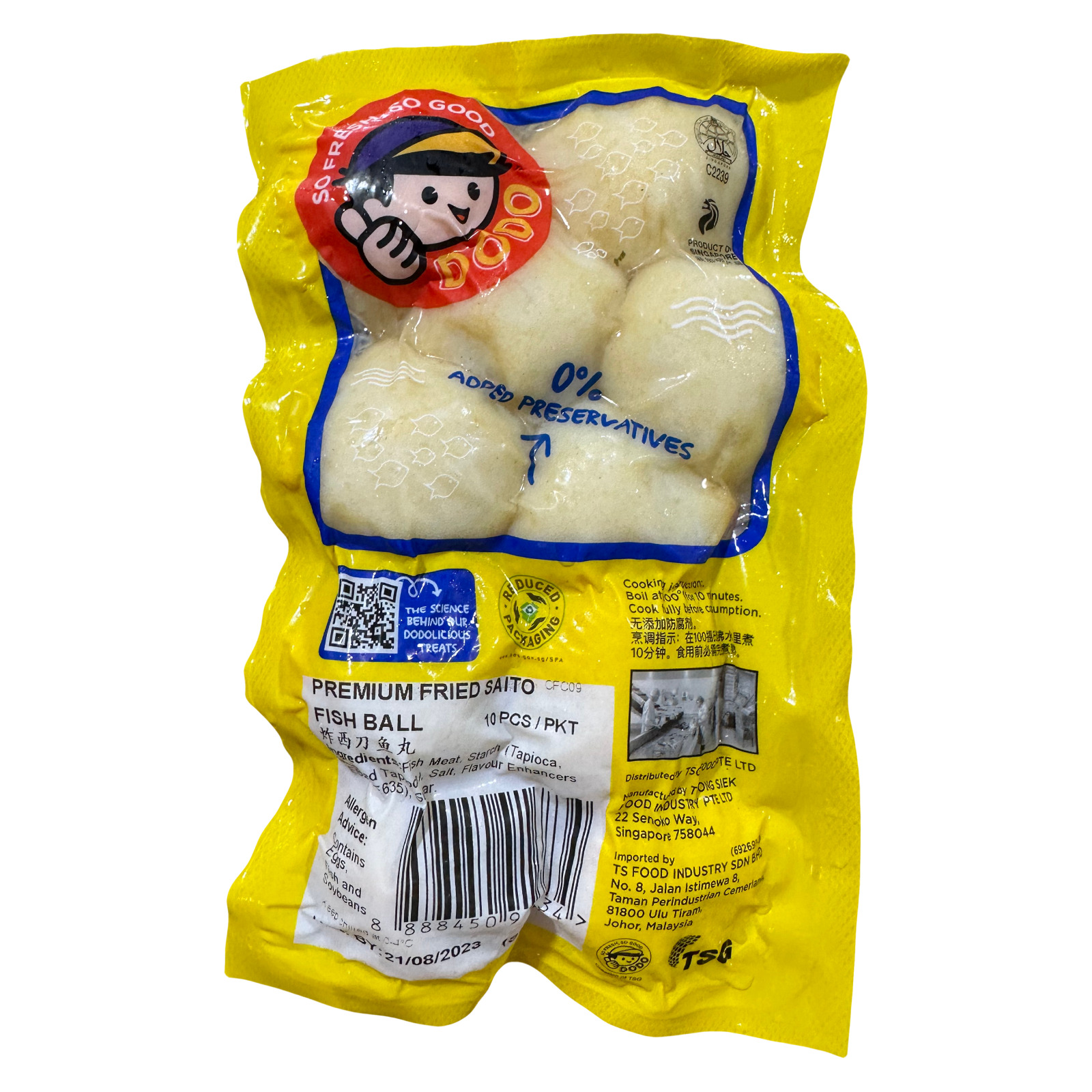 DODO Premium Fried Saito Fishball | NTUC FairPrice