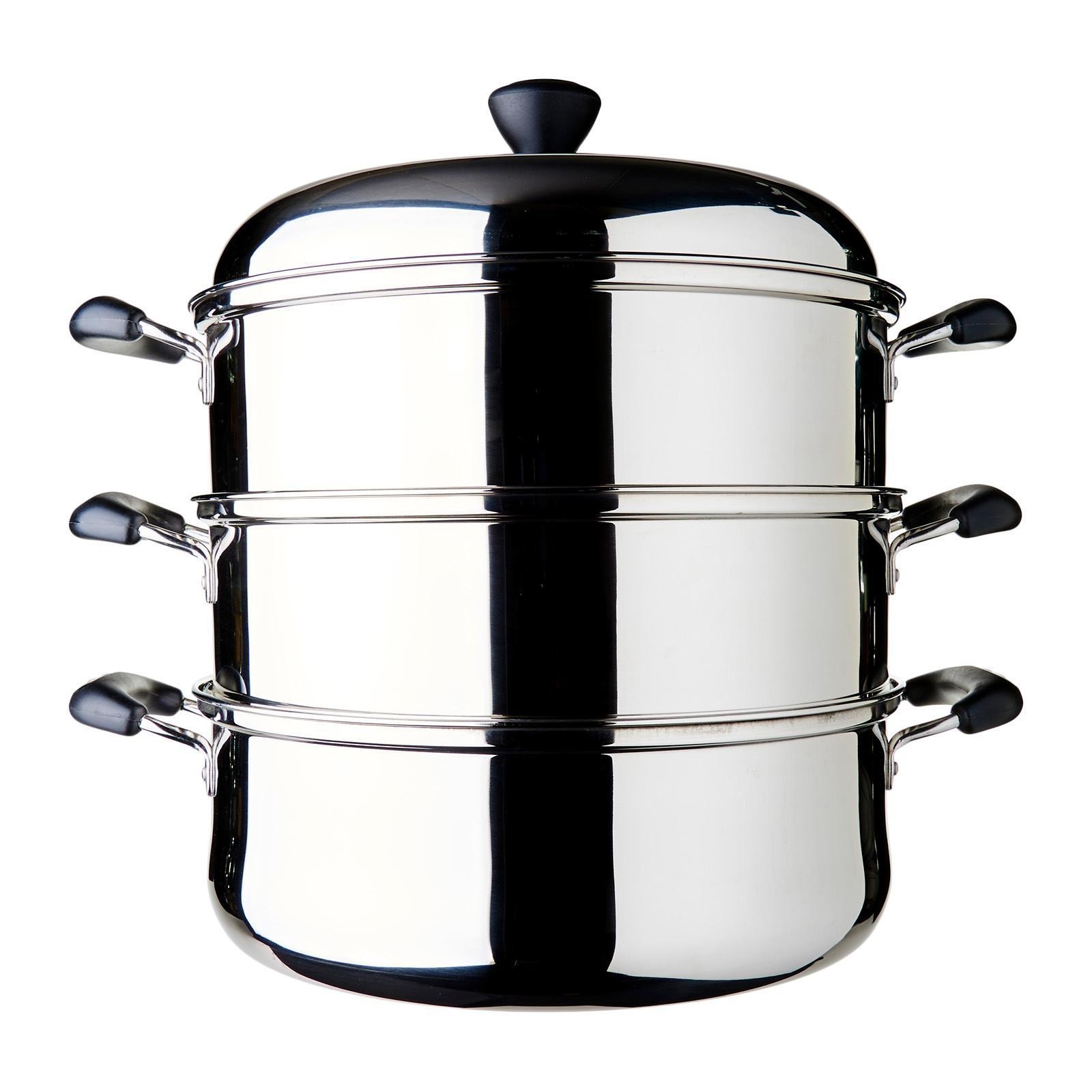 Dolphin Collection Stainless Steel Steamer Pot 3-Layers 23.67 | NTUC ...