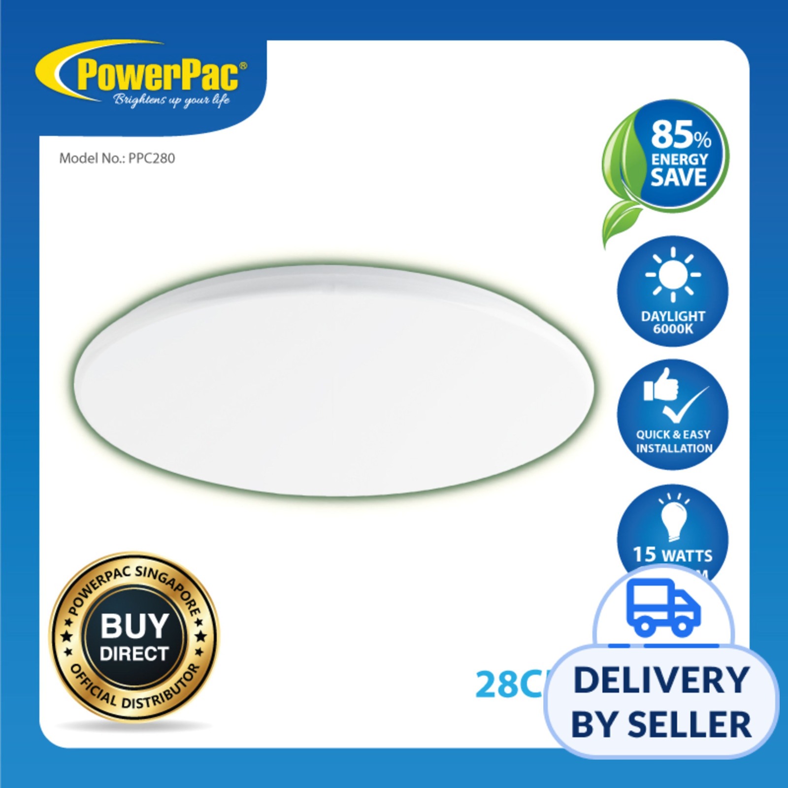 PowerPac (PPC280) LED Ceiling Lamp | NTUC FairPrice