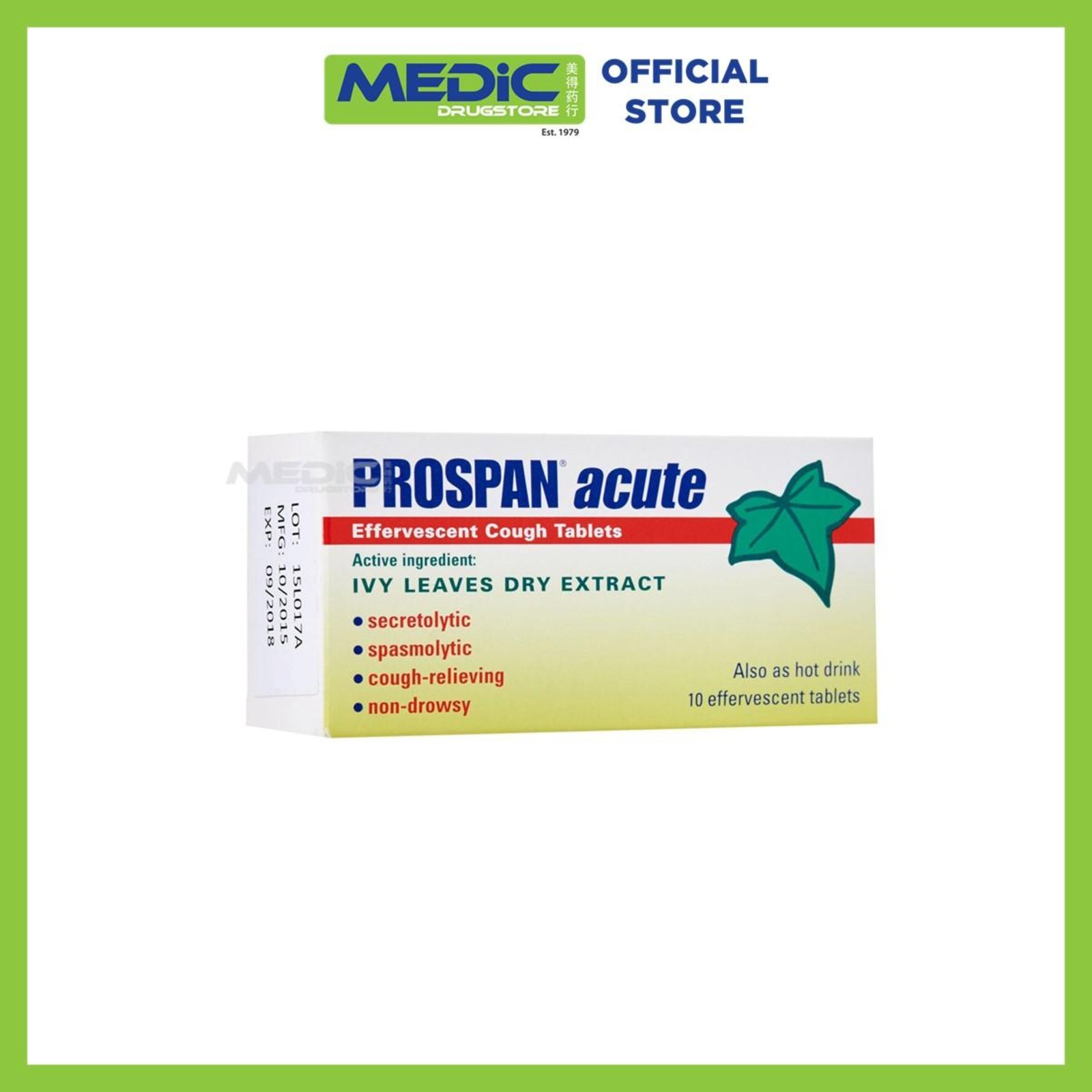 PROSPAN Acute Effervescent Cough Tablets 10s | NTUC FairPrice