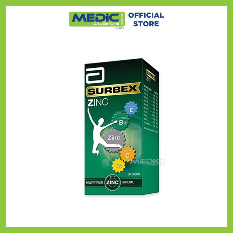 Surbex Zinc 60 Tablets - By Medic Drugstore | NTUC FairPrice