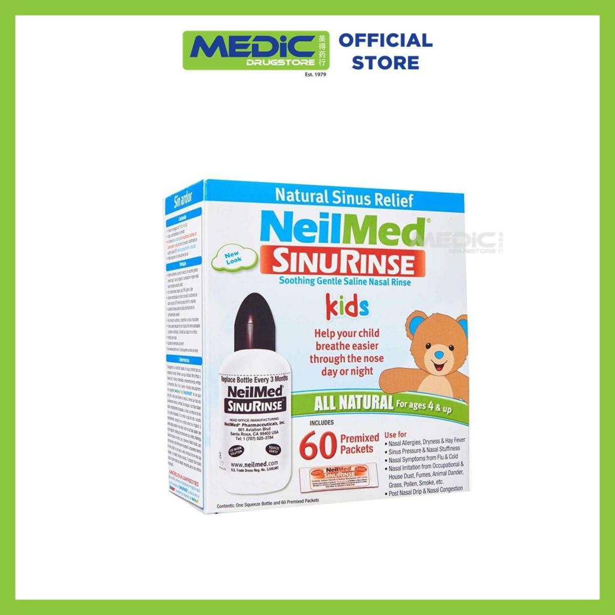 NeilMed Sinus Rinse Pediatric Kit With 60s | NTUC FairPrice