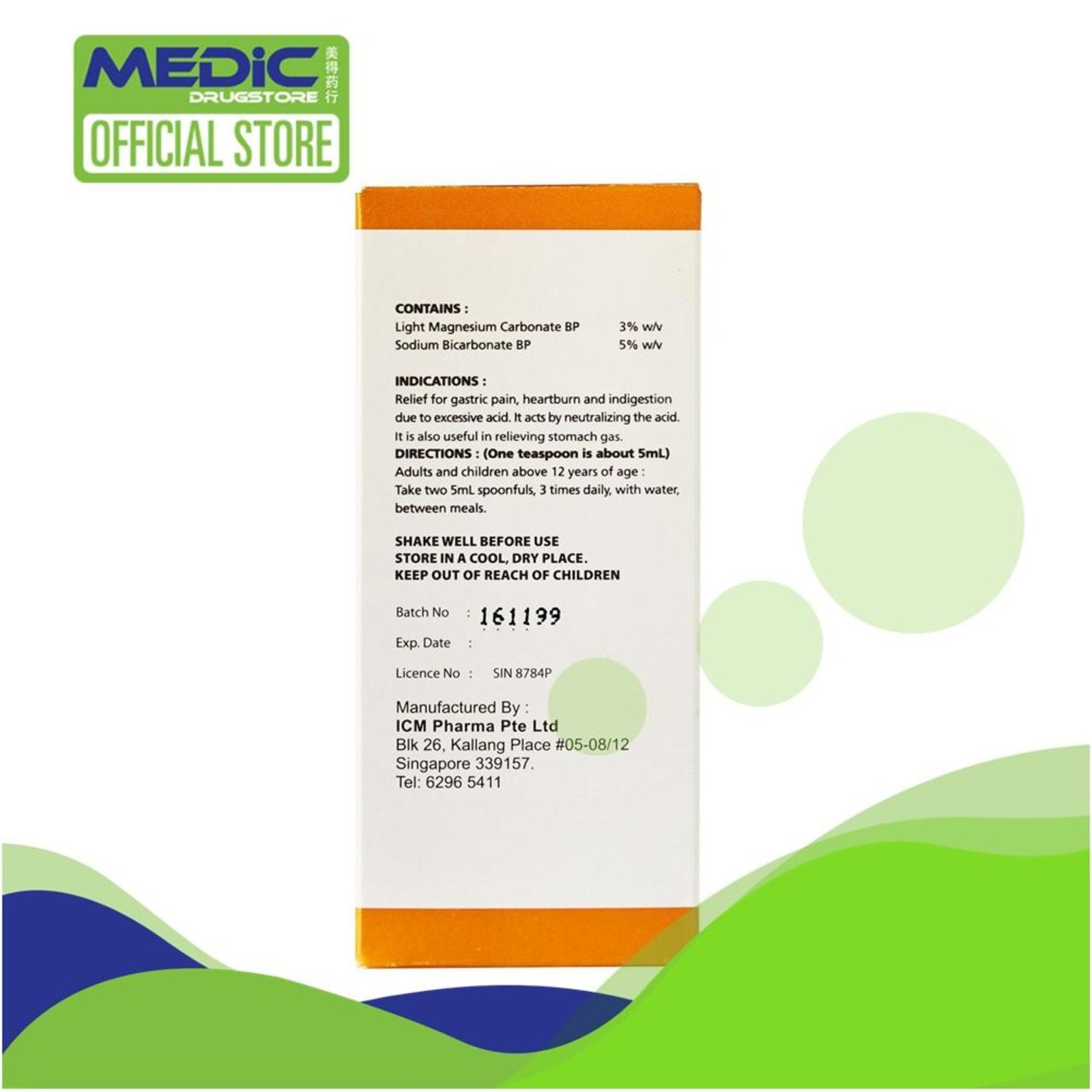 ICM Pharma Aromag Antacid Mixture 100Ml - By Medic Drugstore | NTUC ...