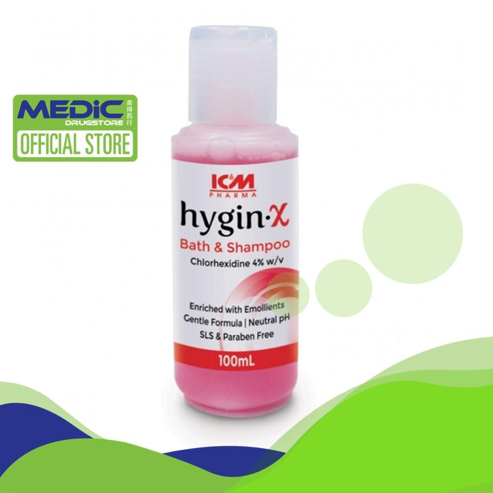 ICM Pharma Hygin-X Bath and Shampoo 100ml - By Medic Drugstor | NTUC ...