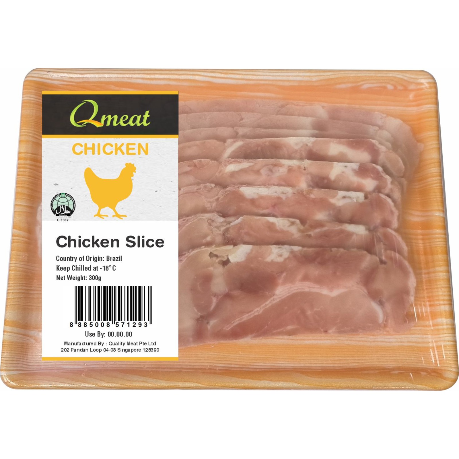 Qmeat Qmeat Chicken Sliced - Frozen | NTUC FairPrice