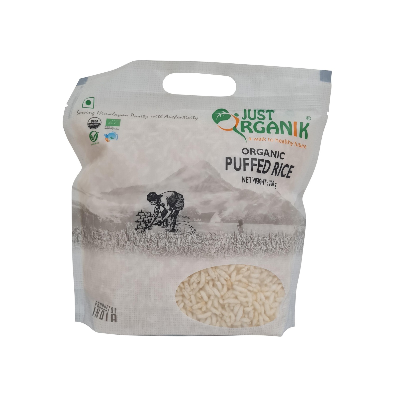 Just Organik Organic Puffed Rice | NTUC FairPrice