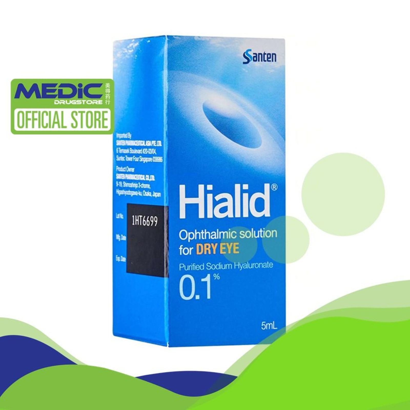 Santen Hialid 0.1 Ophthalmic Solution Eye Drop | NTUC FairPrice
