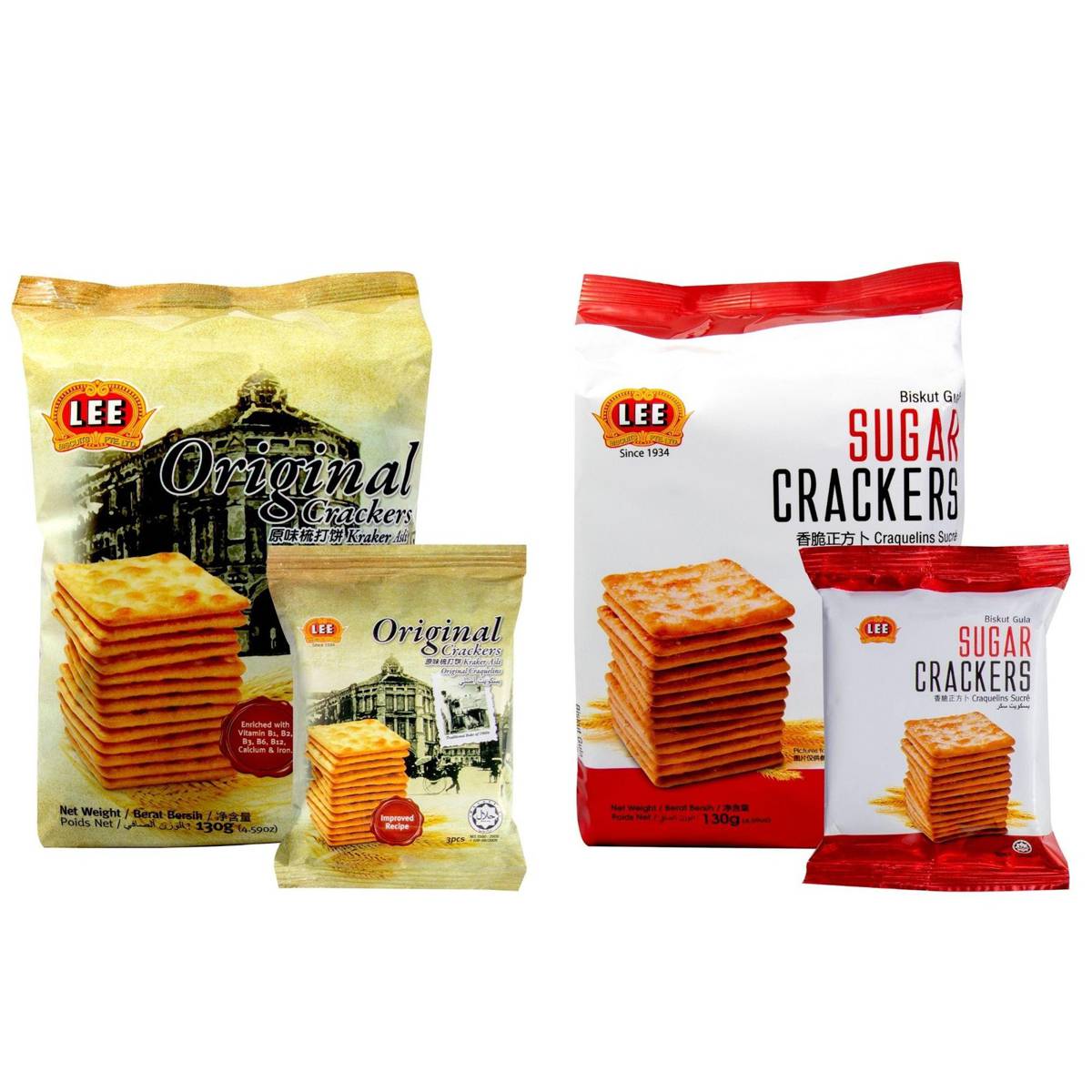 Lee Biscuits Bundle of 2 Original/Sugar Crackers Pack | NTUC FairPrice