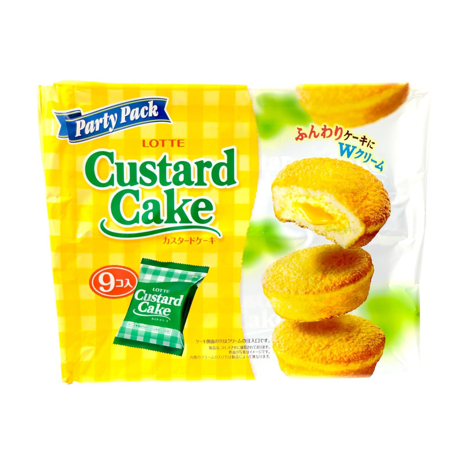 Lotte Custard Cake Party Pack (9pcs) | NTUC FairPrice