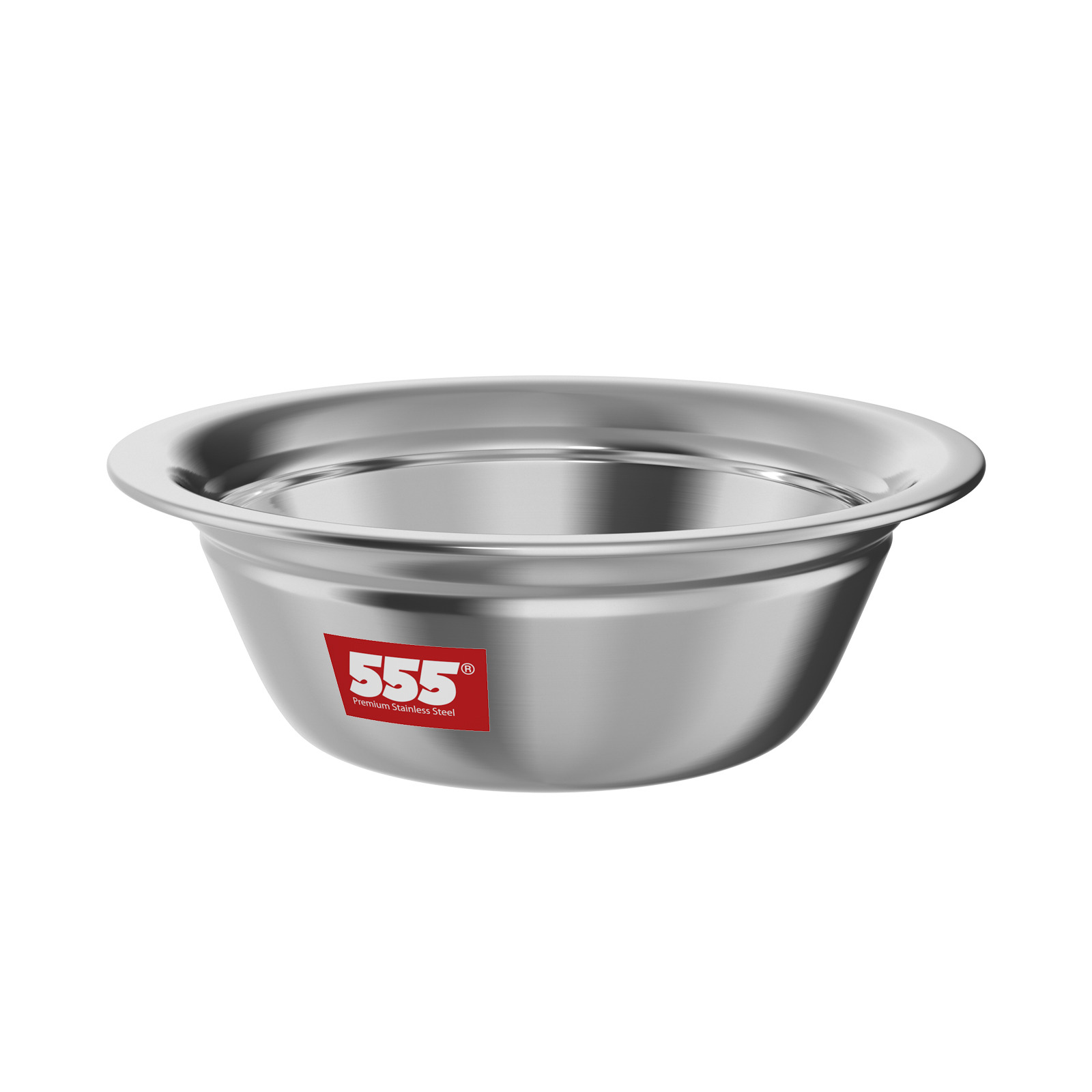 555 Premium Stainless Steel Flat Bottom Mixing Bowl 16cm | NTUC FairPrice