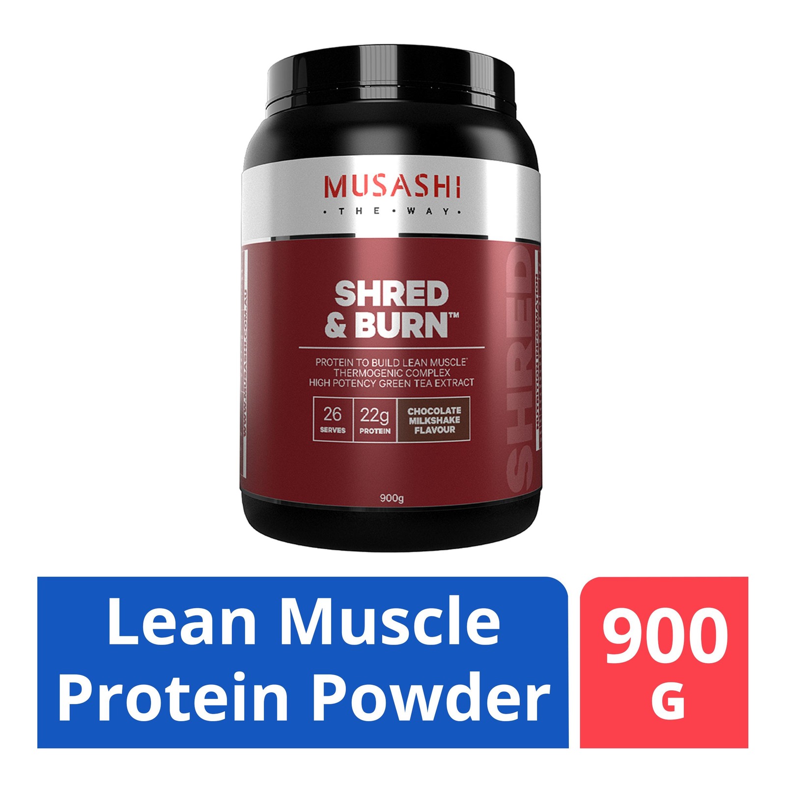 Musashi Shred & Burn Lean Muscle Protein Powder - Chocolate | NTUC ...