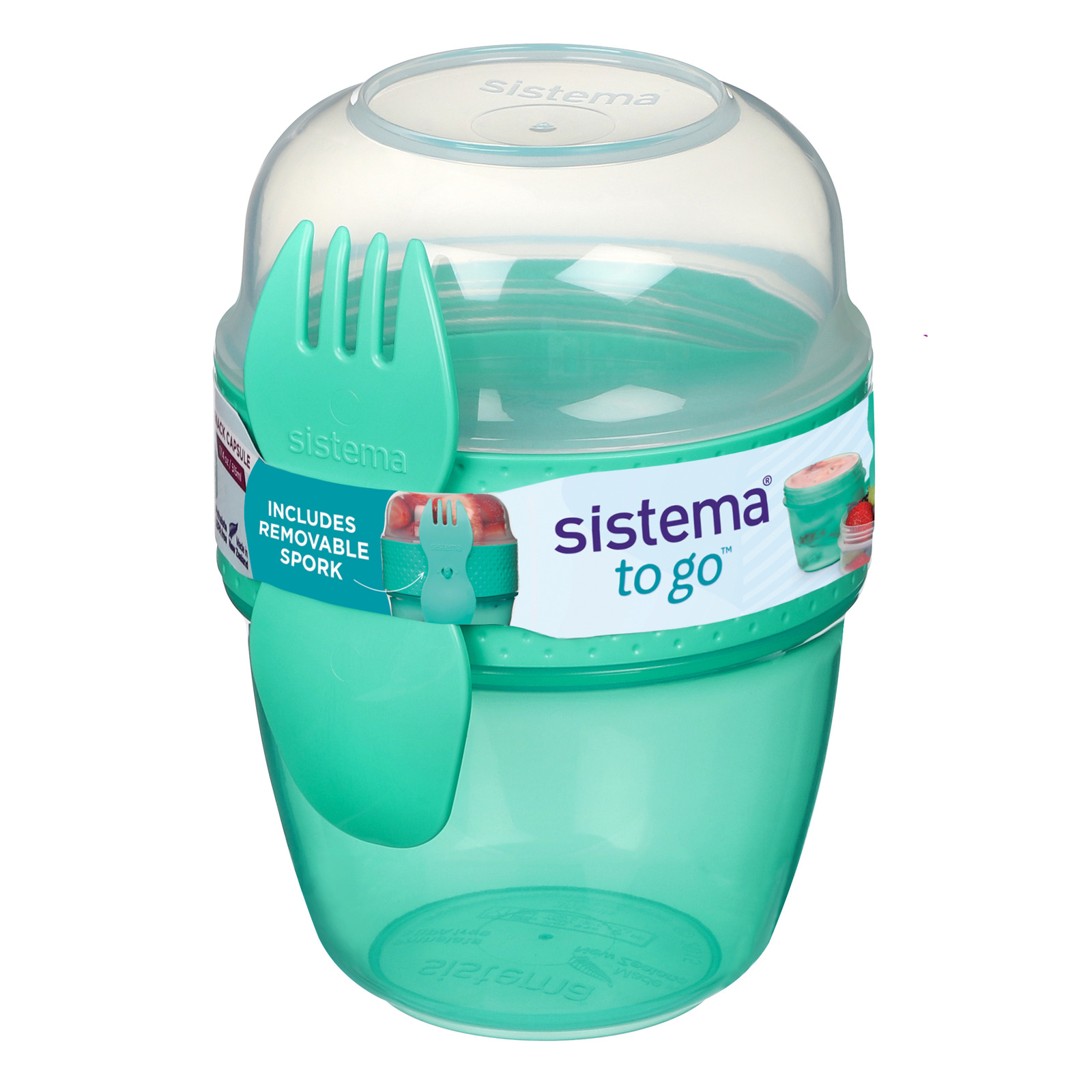 SISTEMA Snack Capsule To Go 515ml (Minty Teal) | NTUC FairPrice