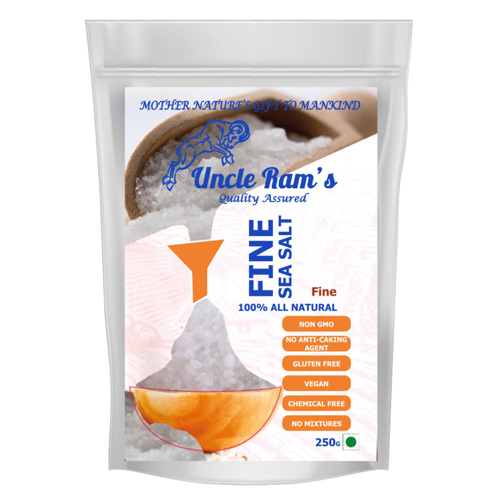 Uncle Ram's White Sea Salt - Fine | NTUC FairPrice