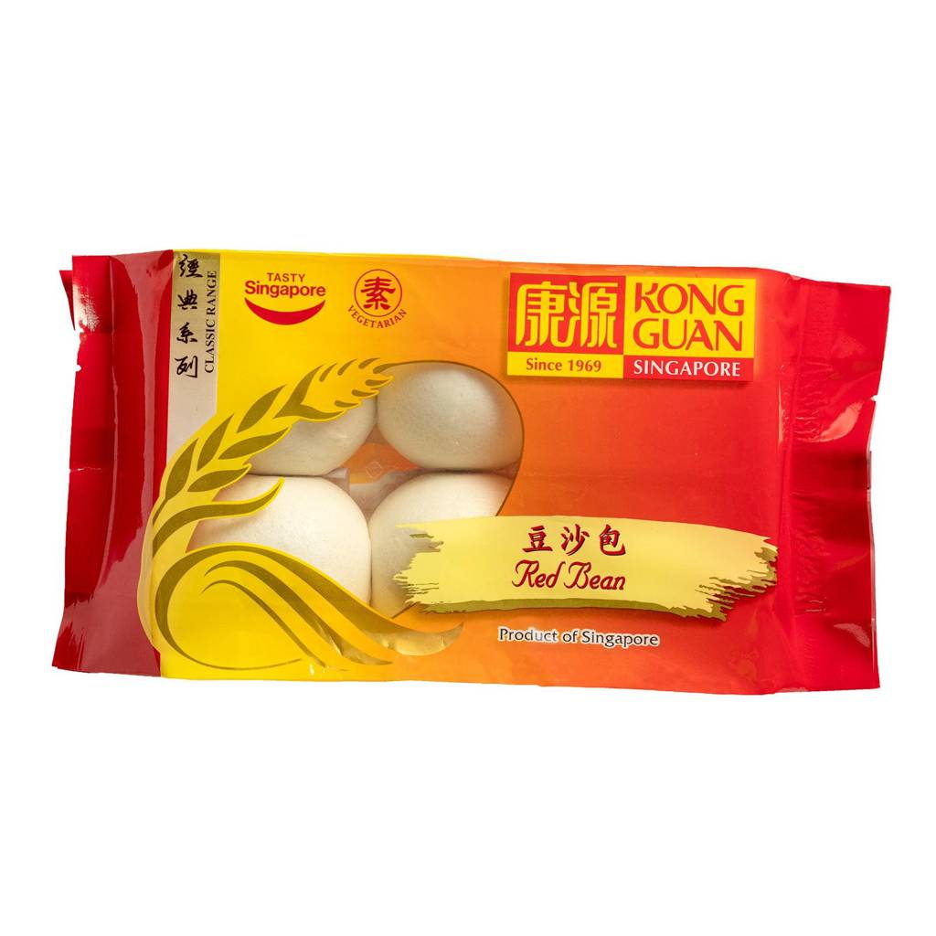 Kong Guan Red Bean Pau 6 pc | NTUC FairPrice