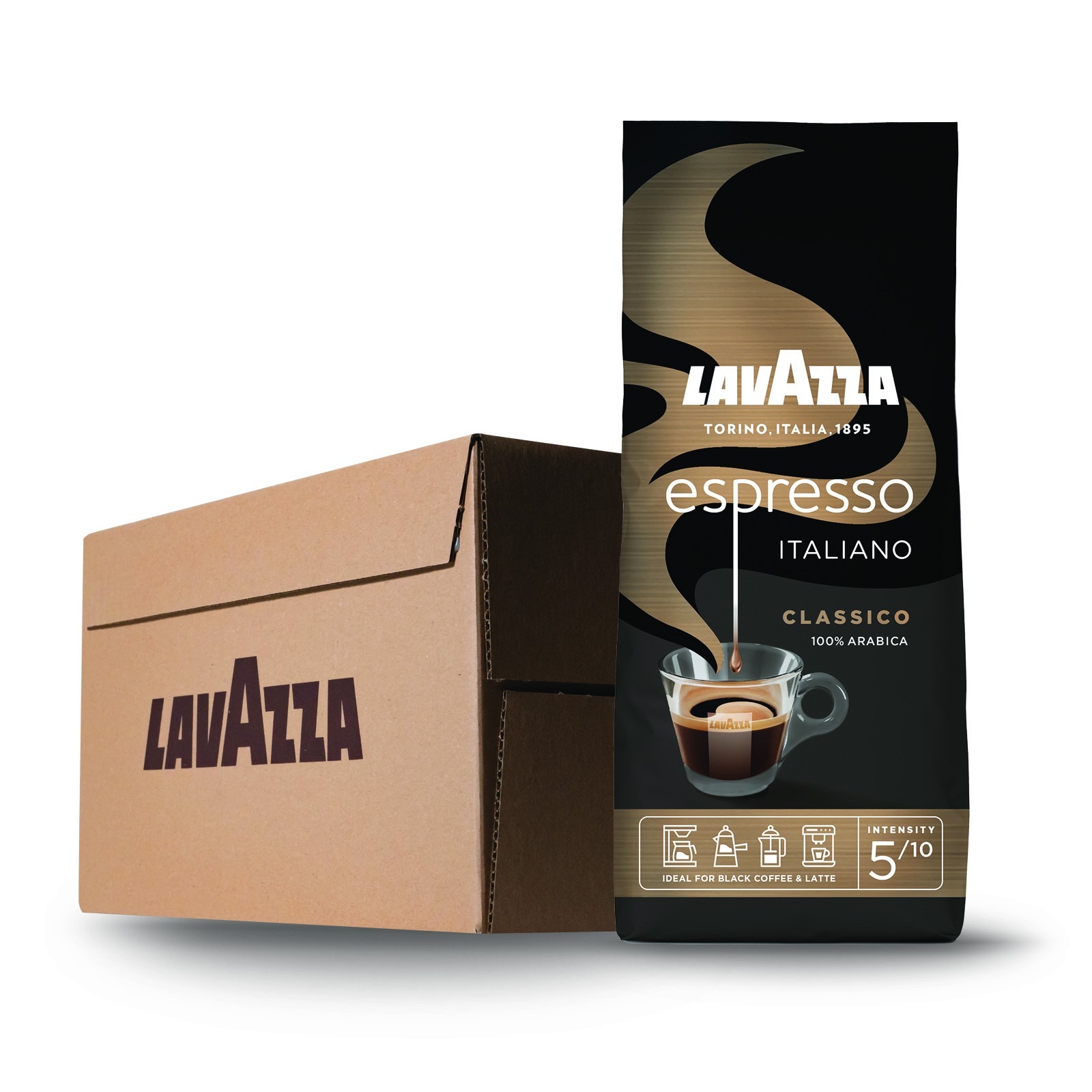 Lavazza Caf Espresso Beans in Packet 20 X 250G | NTUC FairPrice
