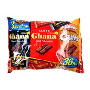 Lotte Ghana And Crunky Chocolate Assorted Pack NTUC FairPrice