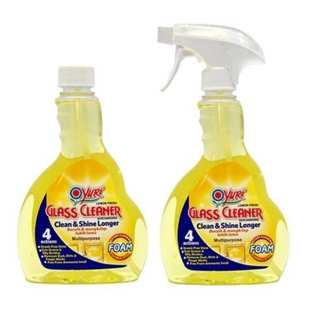 Yuri Multi-Purpose Glass Cleaner Lemon Fresh (Ammonia Free) | NTUC ...