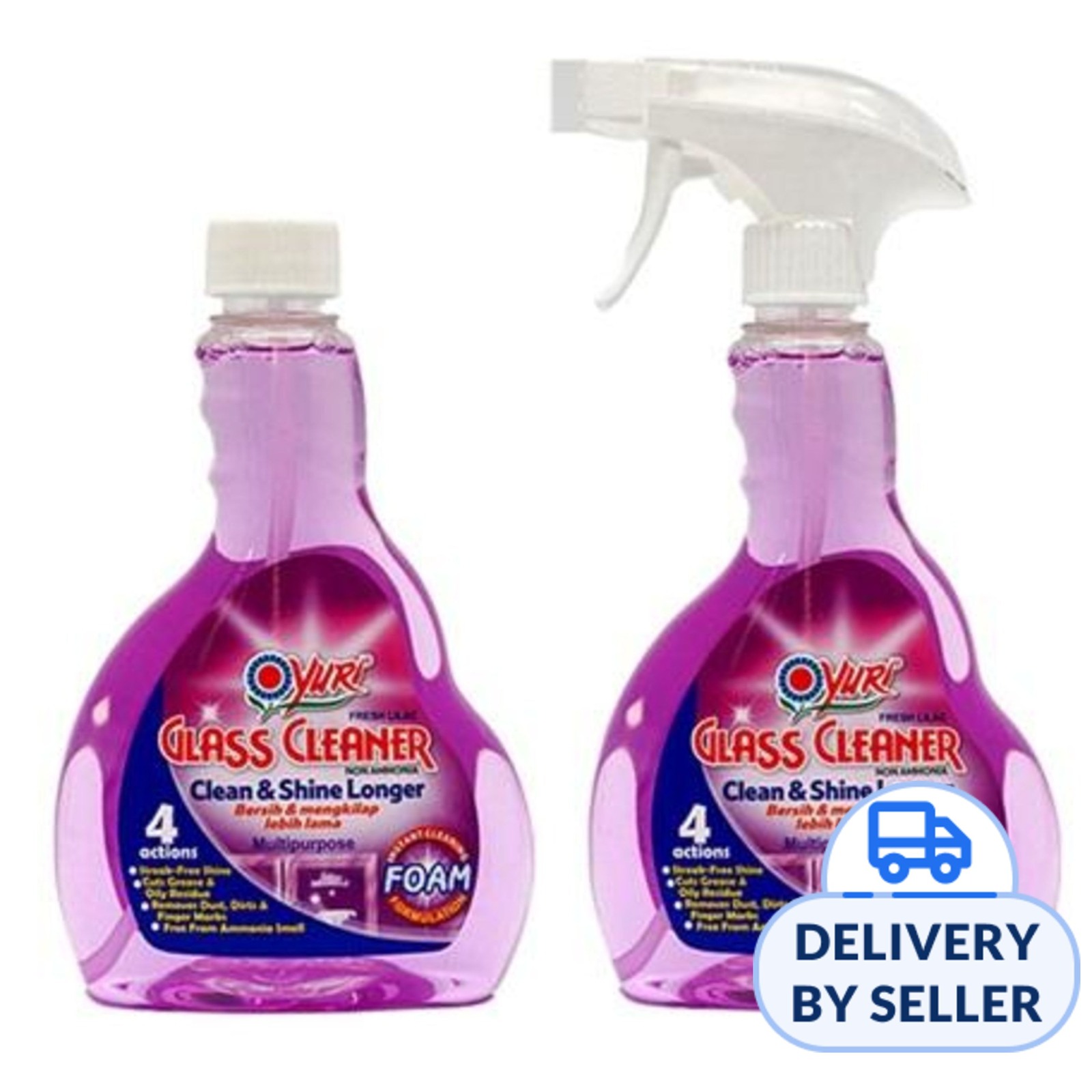 Yuri Multi-Purpose Glass Cleaner Fresh Lilac (Ammonia Free) | NTUC ...