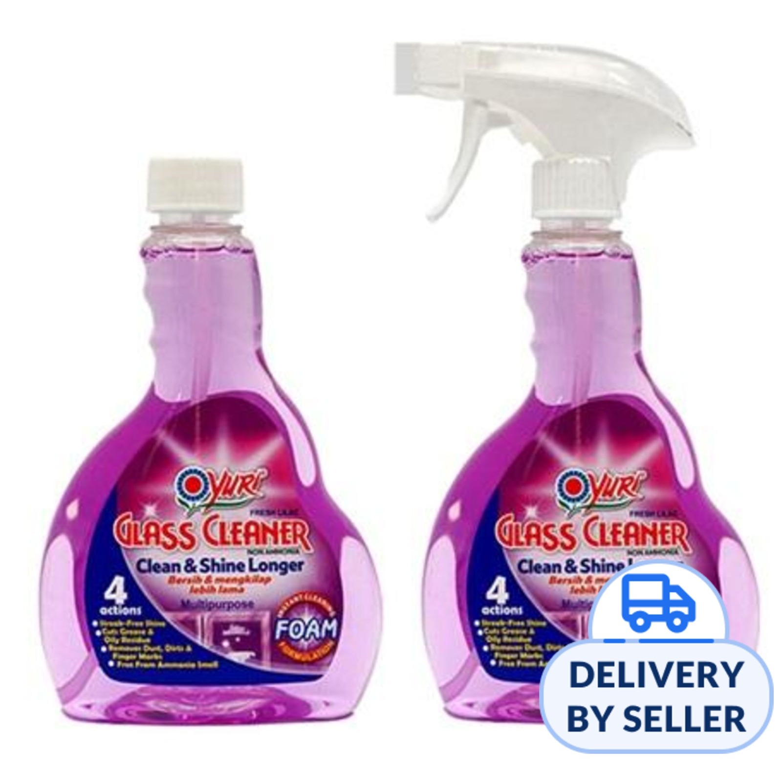 Yuri Multi-Purpose Glass Cleaner Fresh Lilac (Ammonia Free) | NTUC ...