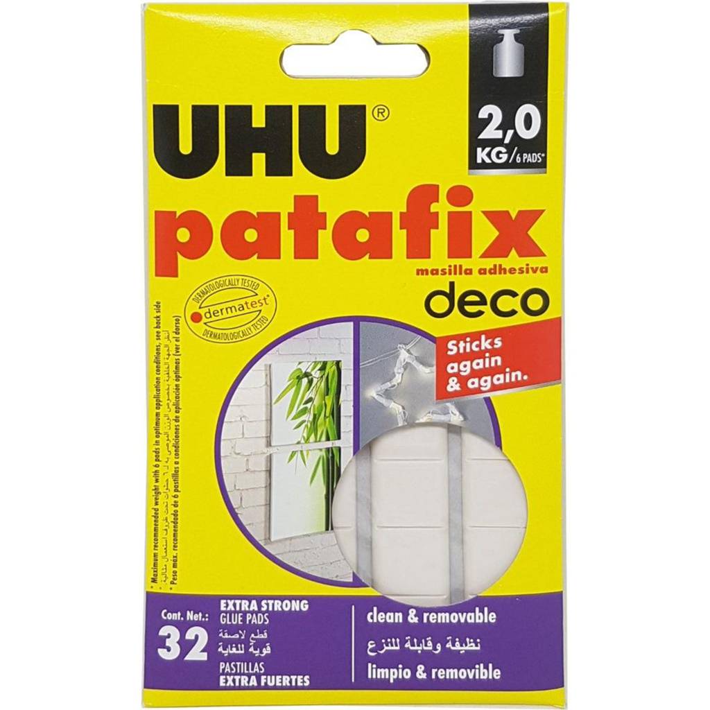 UHU Patafix Propower Removable Black Adhesive Pads (21 Pads) | NTUC ...