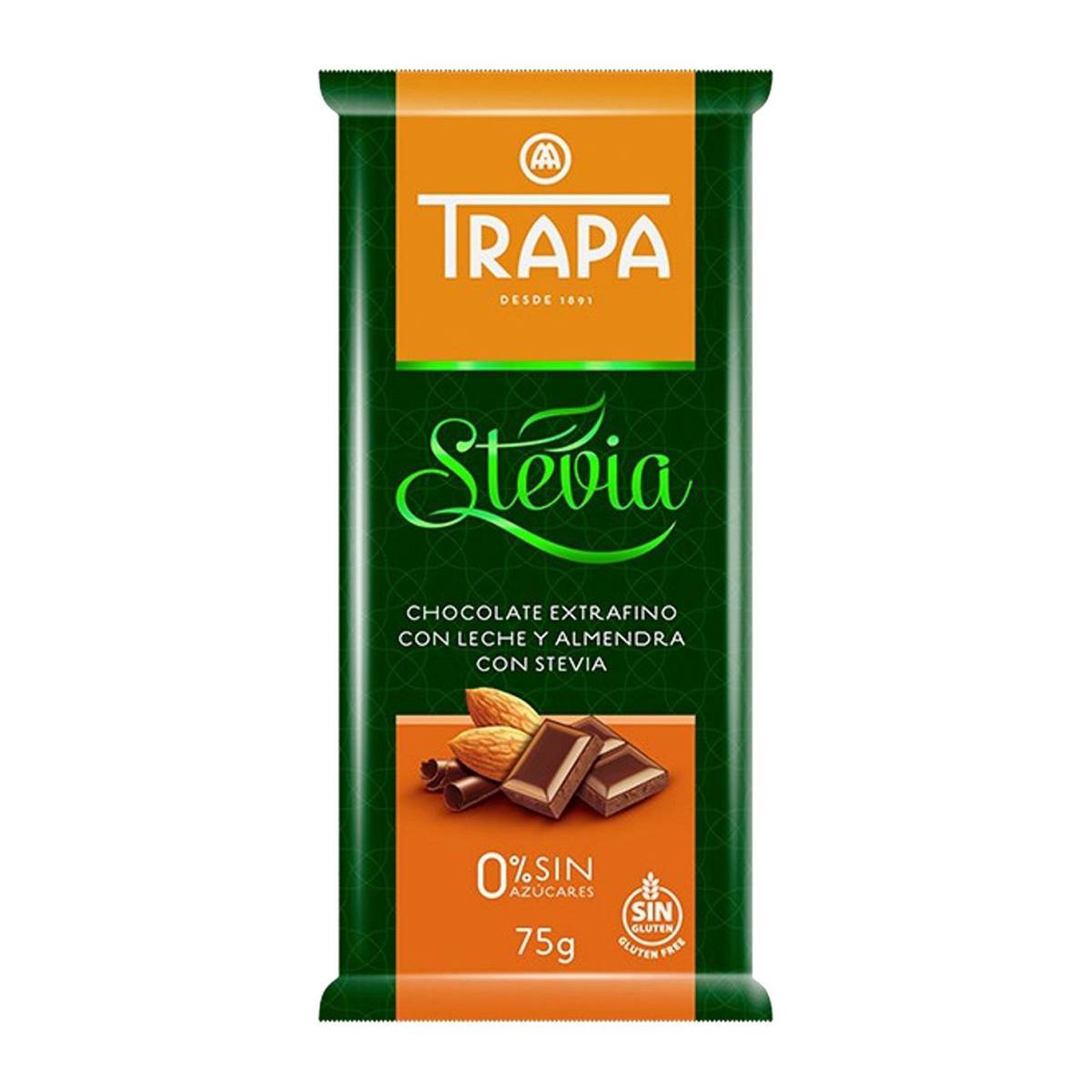 Trapa Trapa Sugar Free Almond Milk Chocolate with Stevia | NTUC FairPrice