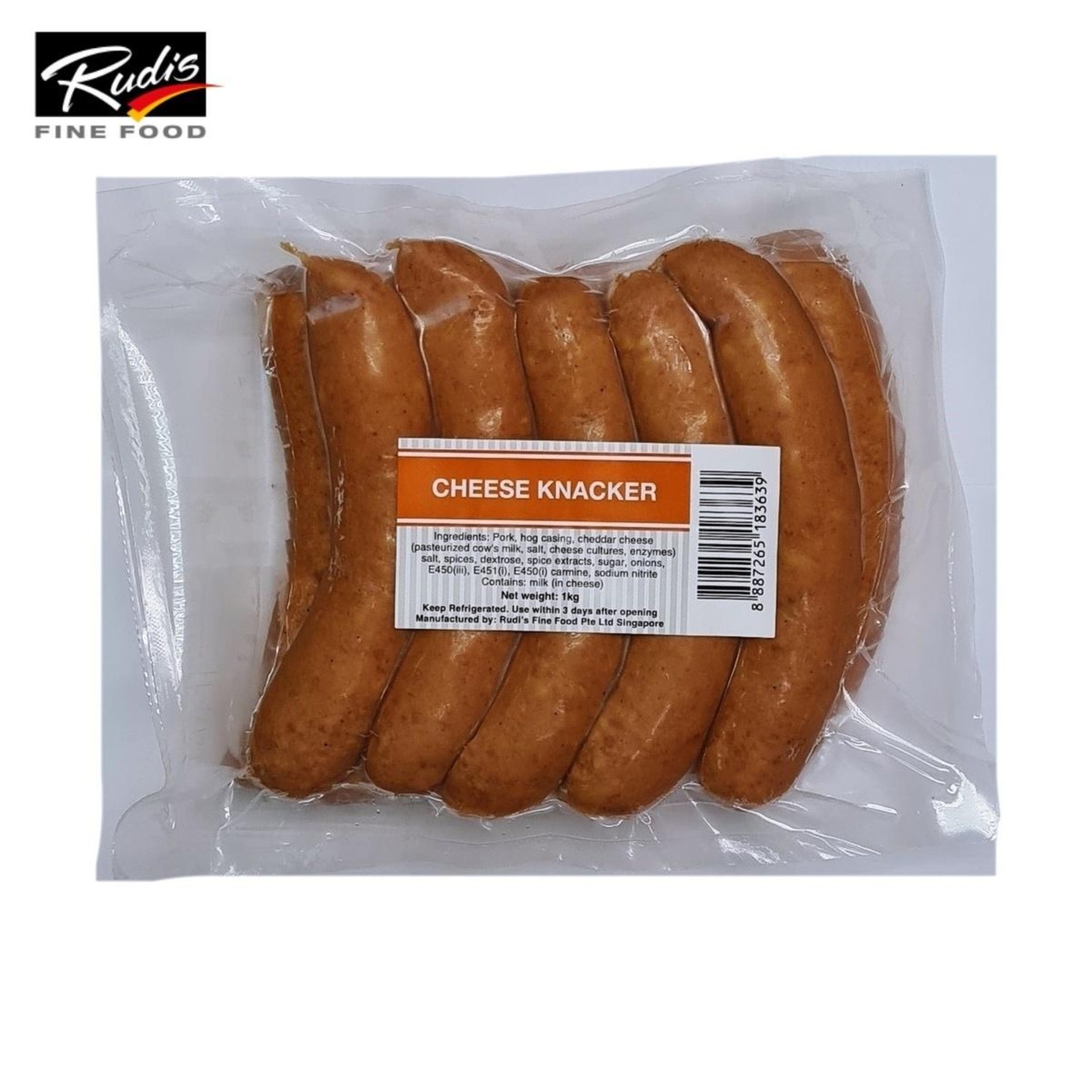 Rudi's Fine Food Pte Ltd CHEESE KNACKERS 90G | NTUC FairPrice