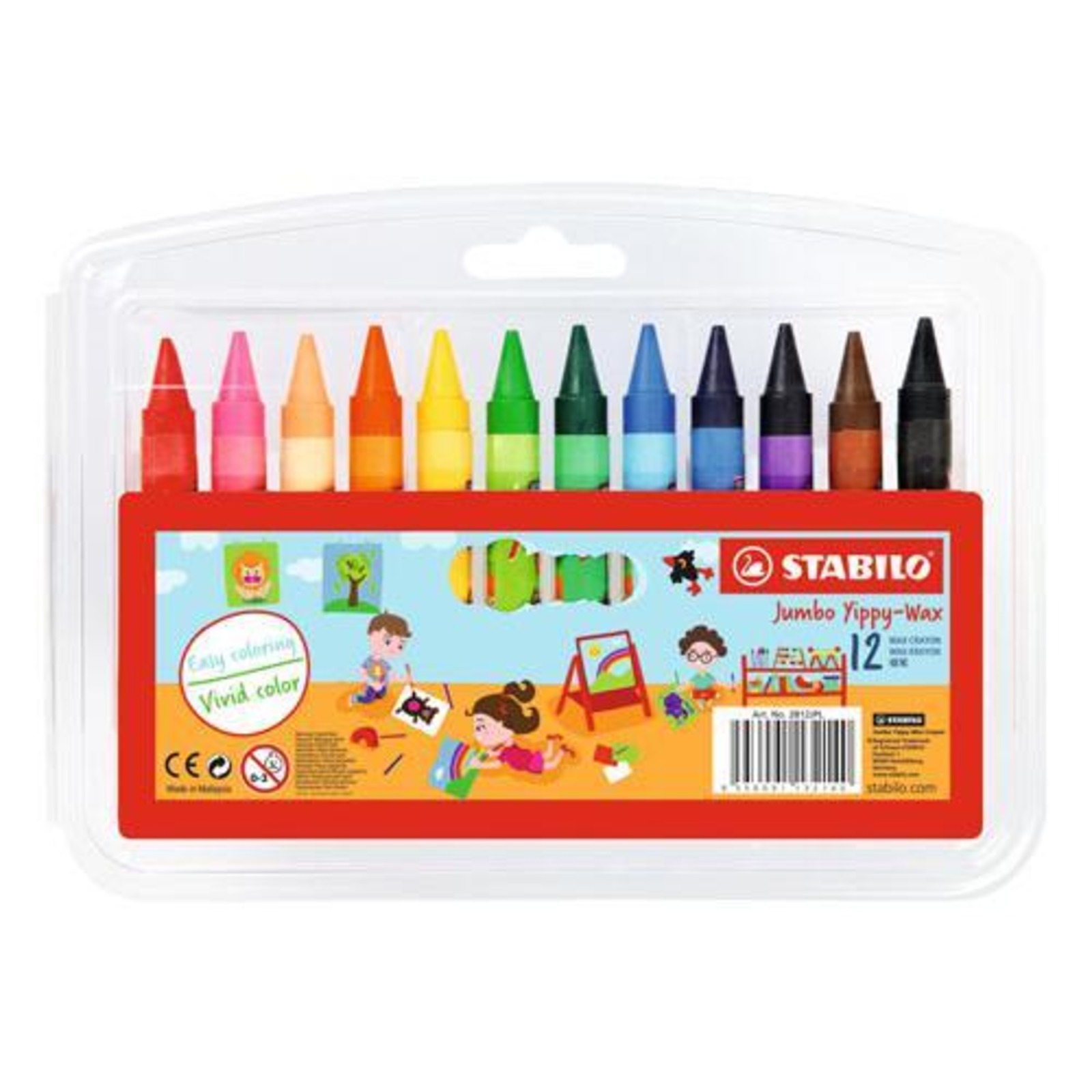 Stabilo STABILO Jumbo Yippy-Wax Crayon 12 colours | NTUC FairPrice