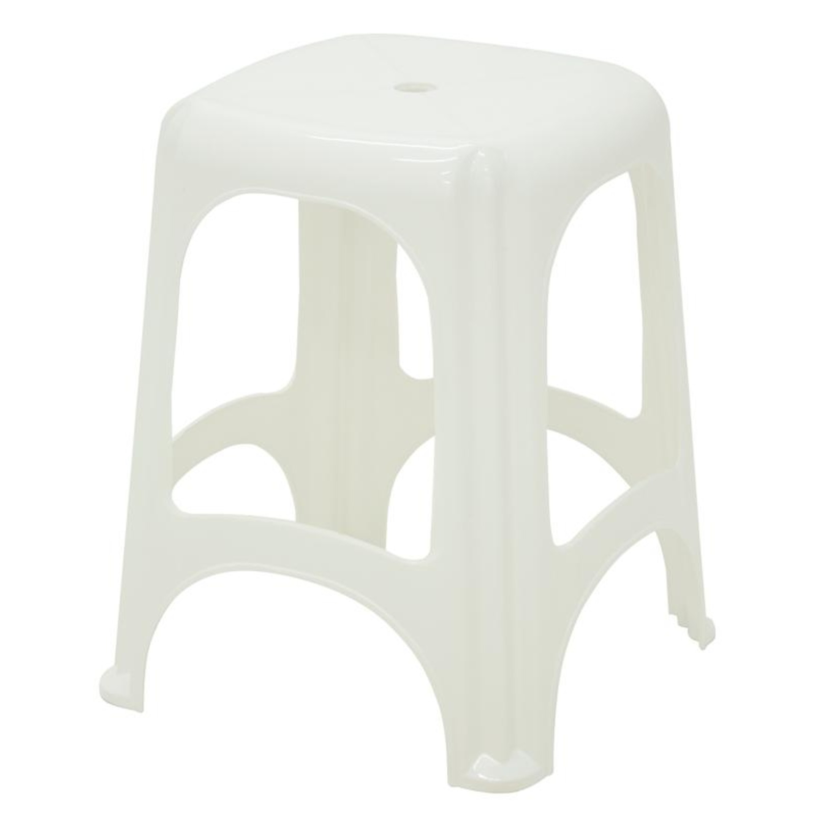 Tramontina Basic Niteri White Stool, Plastic/Stackable | NTUC FairPrice