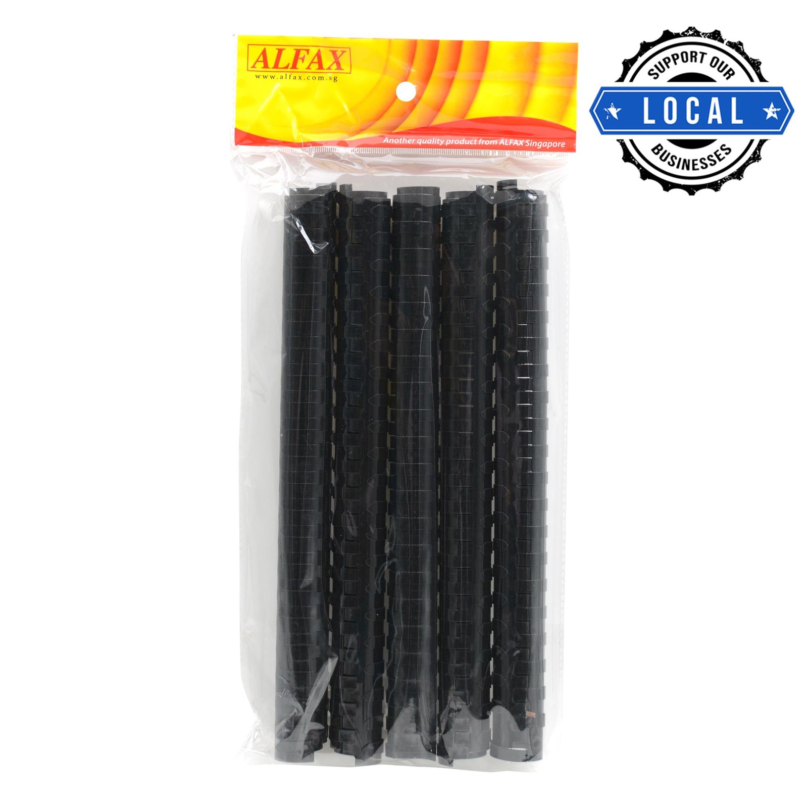 Alfax 125BK Binding Ring 25mm 21Rings A4 Black | NTUC FairPrice