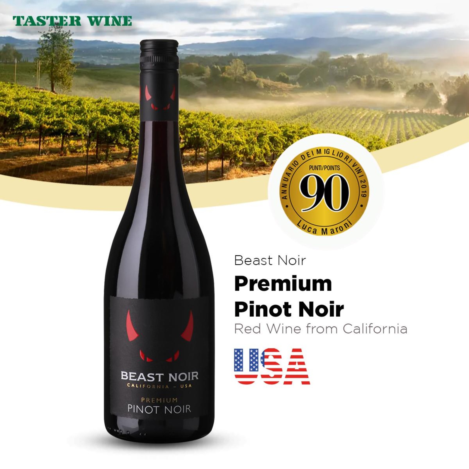 Taster Wine Beast Pinot Noir | NTUC FairPrice
