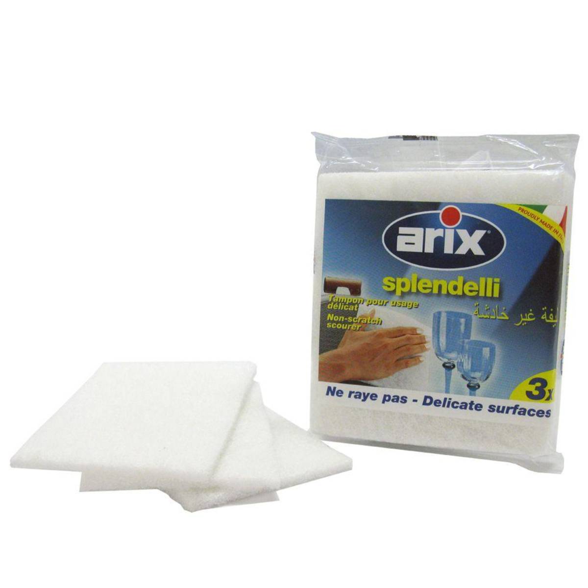 Arix Splendelli Non-Scratch Scouring Pad (White) | NTUC FairPrice