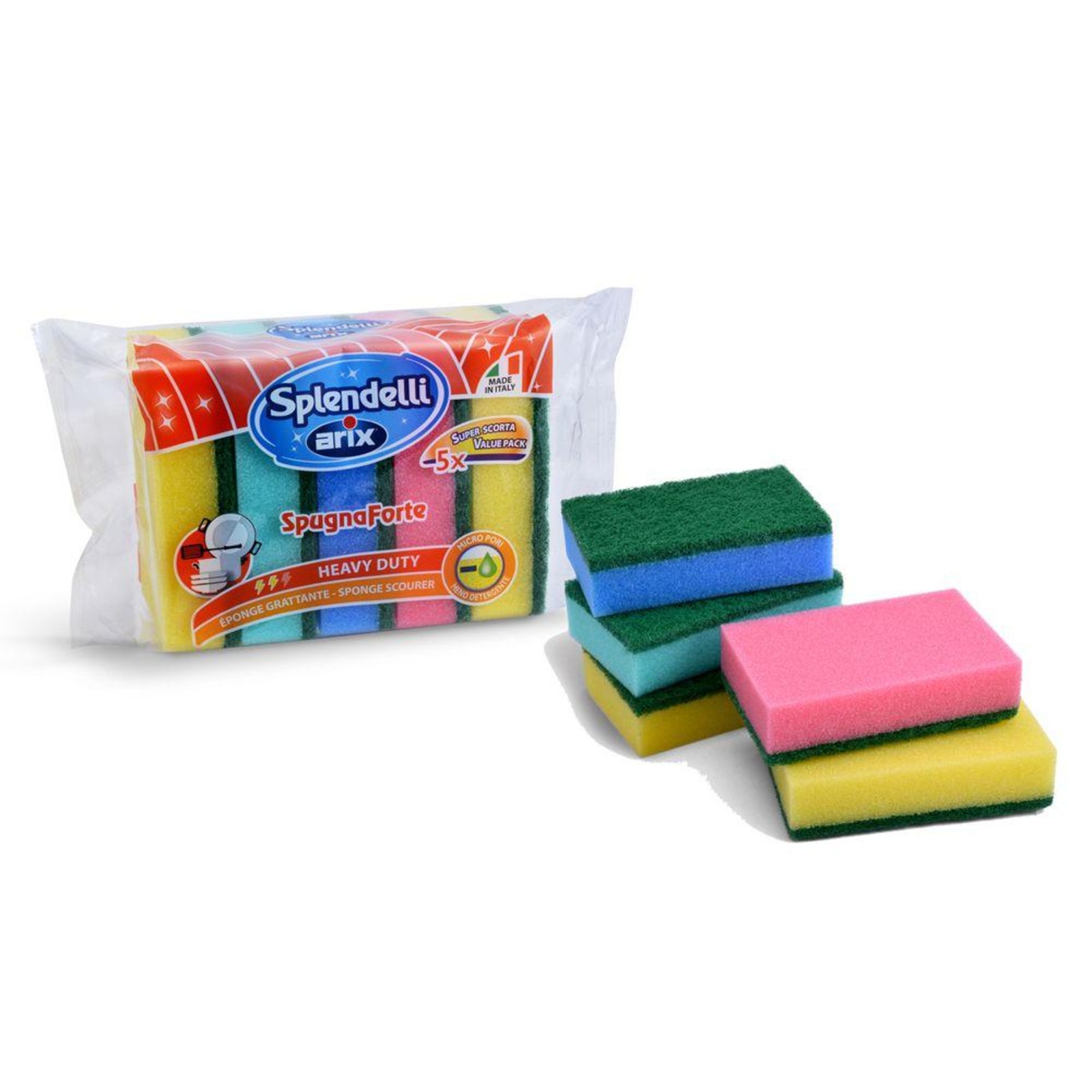 Arix Splendelli Colorful Sponge Pack | NTUC FairPrice
